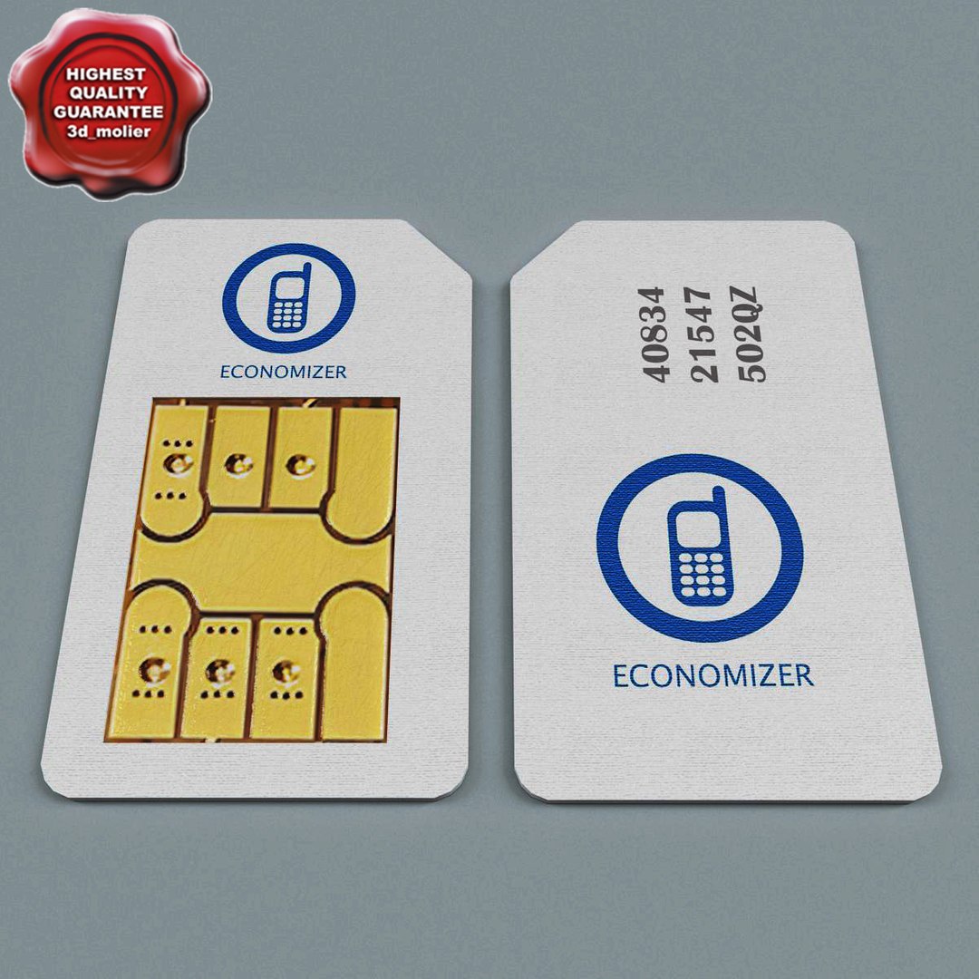 3d Sim Cards Set