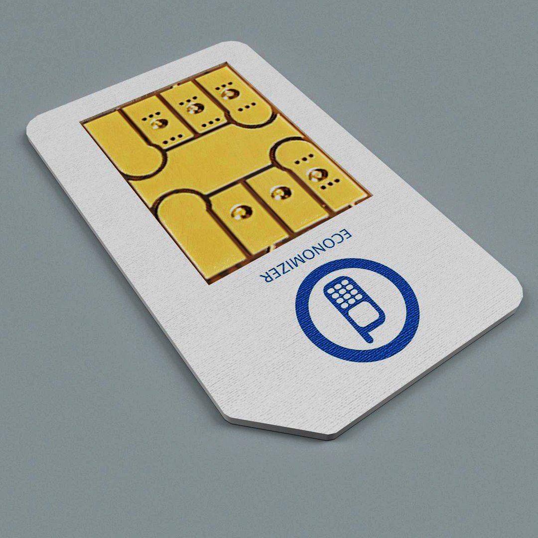 3d Sim Cards Set