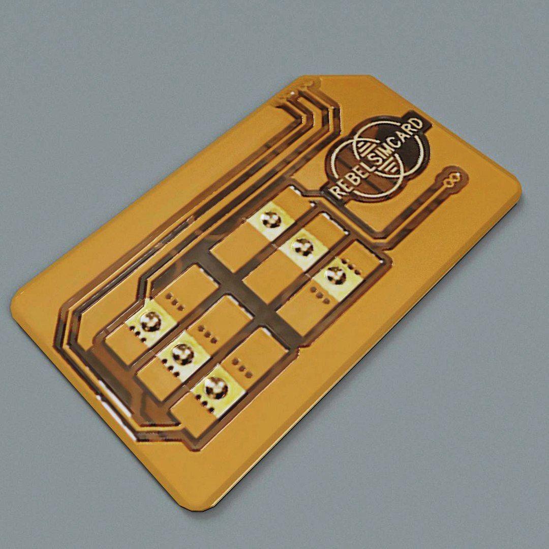 3d Sim Cards Set
