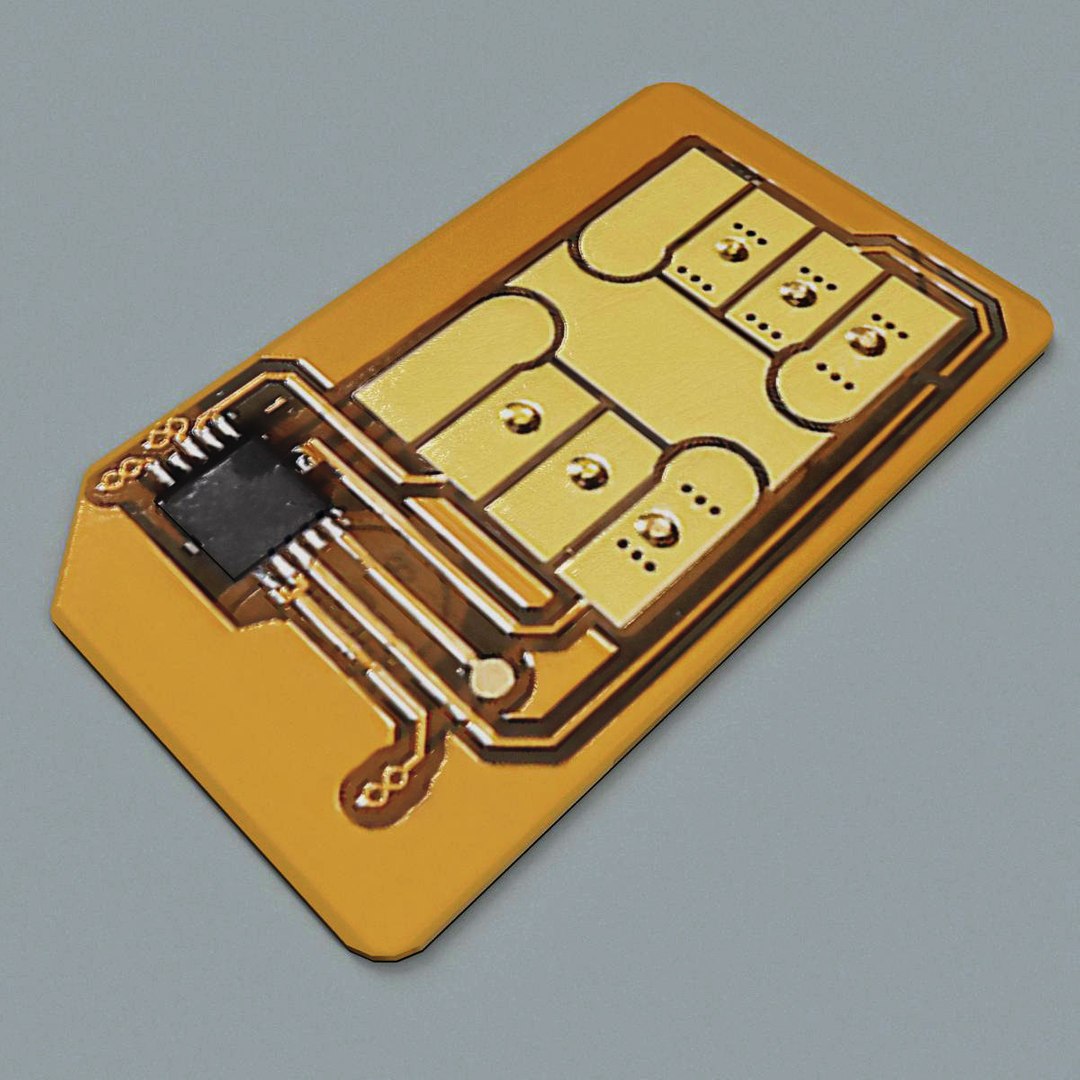 3d Sim Cards Set