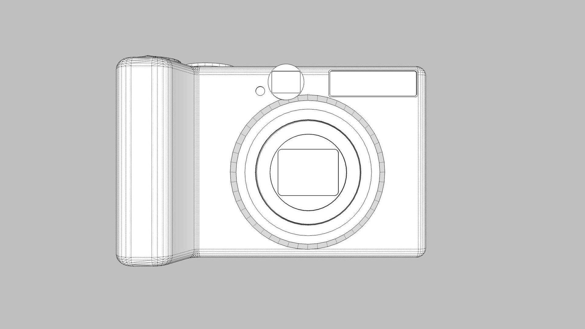 3d model of camera digital