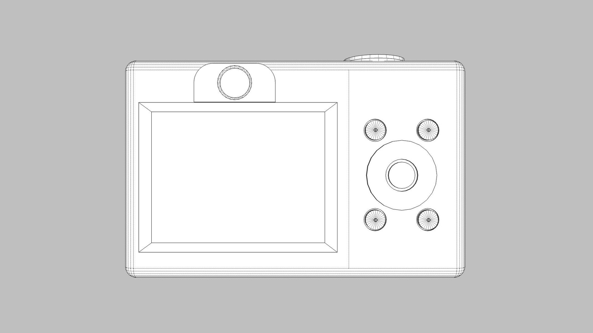 3d model of camera digital