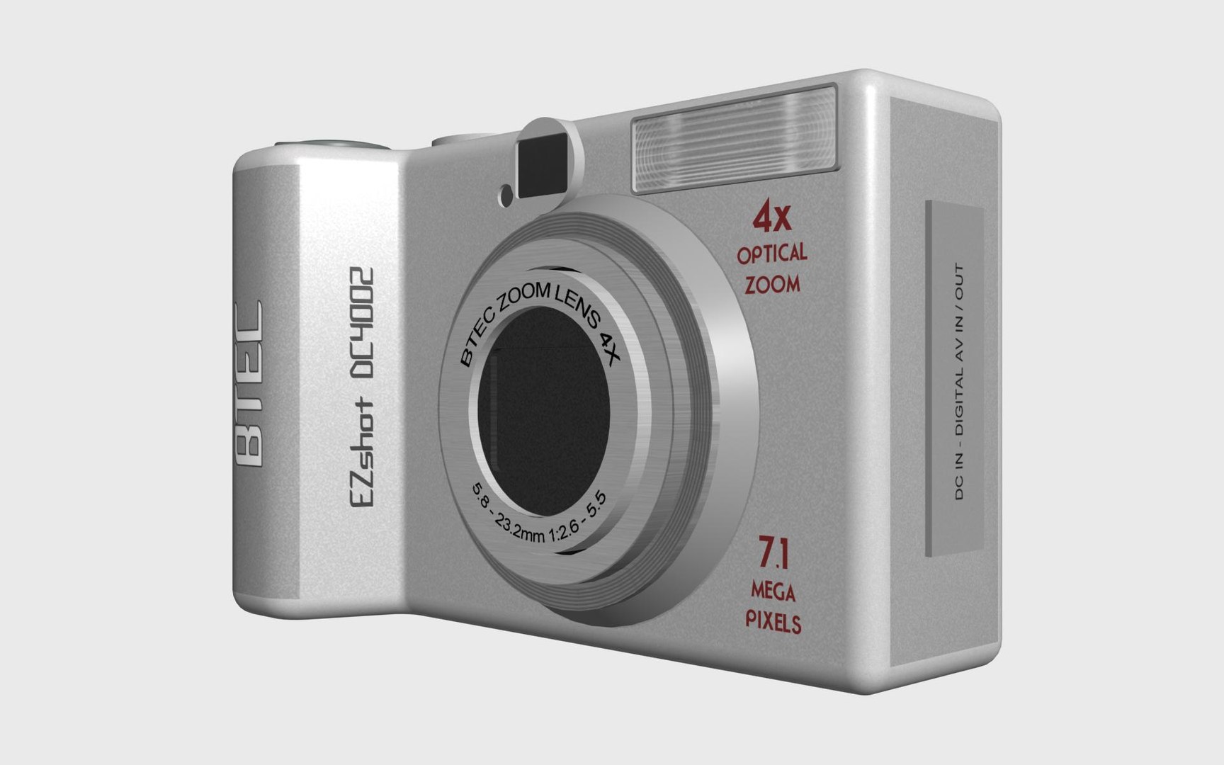 3d model of camera digital