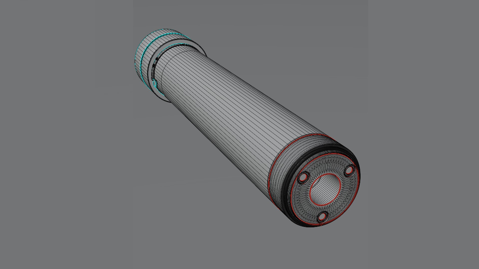 3D Weapon Set Collimator Scope And Silencer HP Model - TurboSquid 1794766