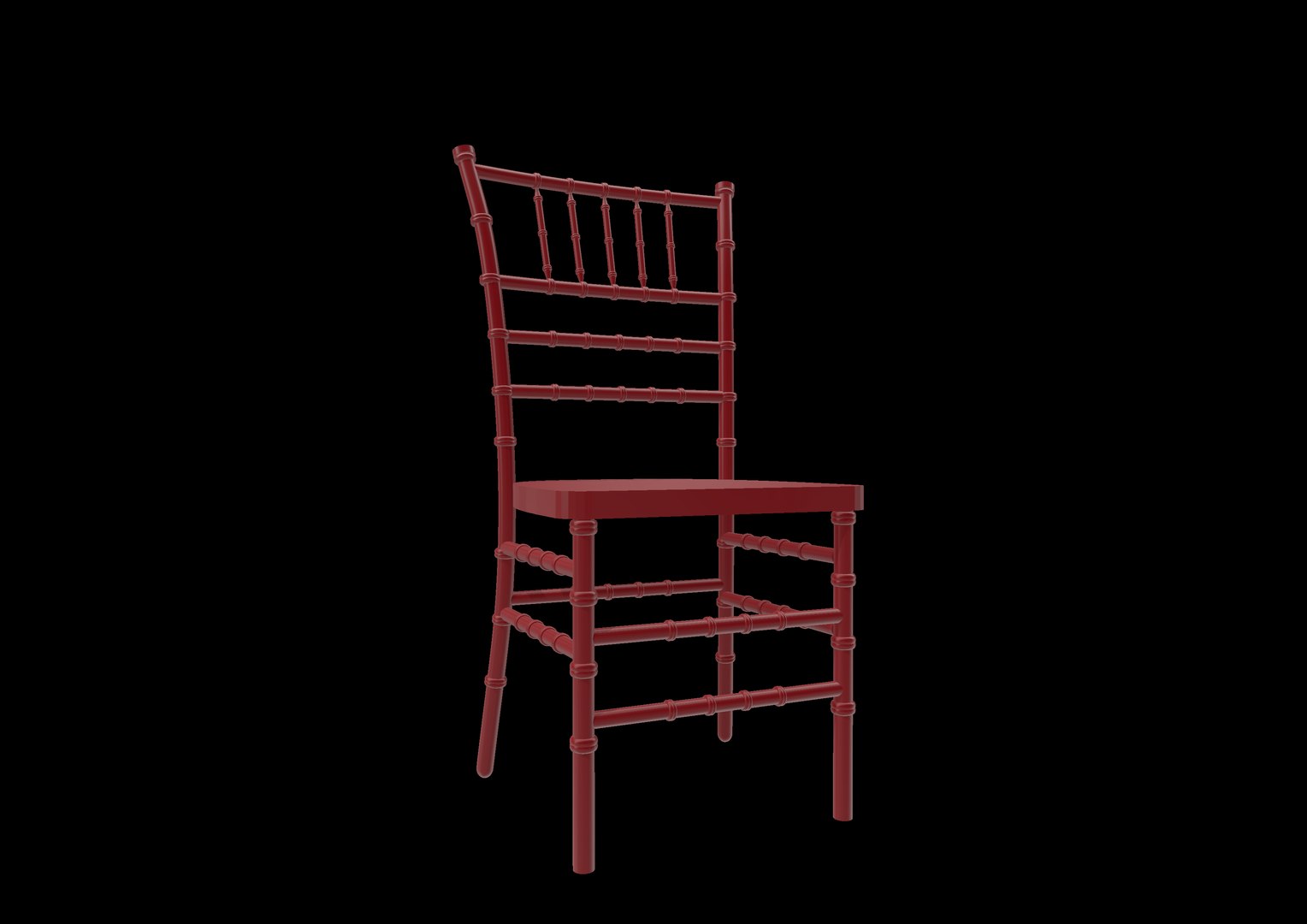 3D Tiffany Chair Red Model - TurboSquid 1855317
