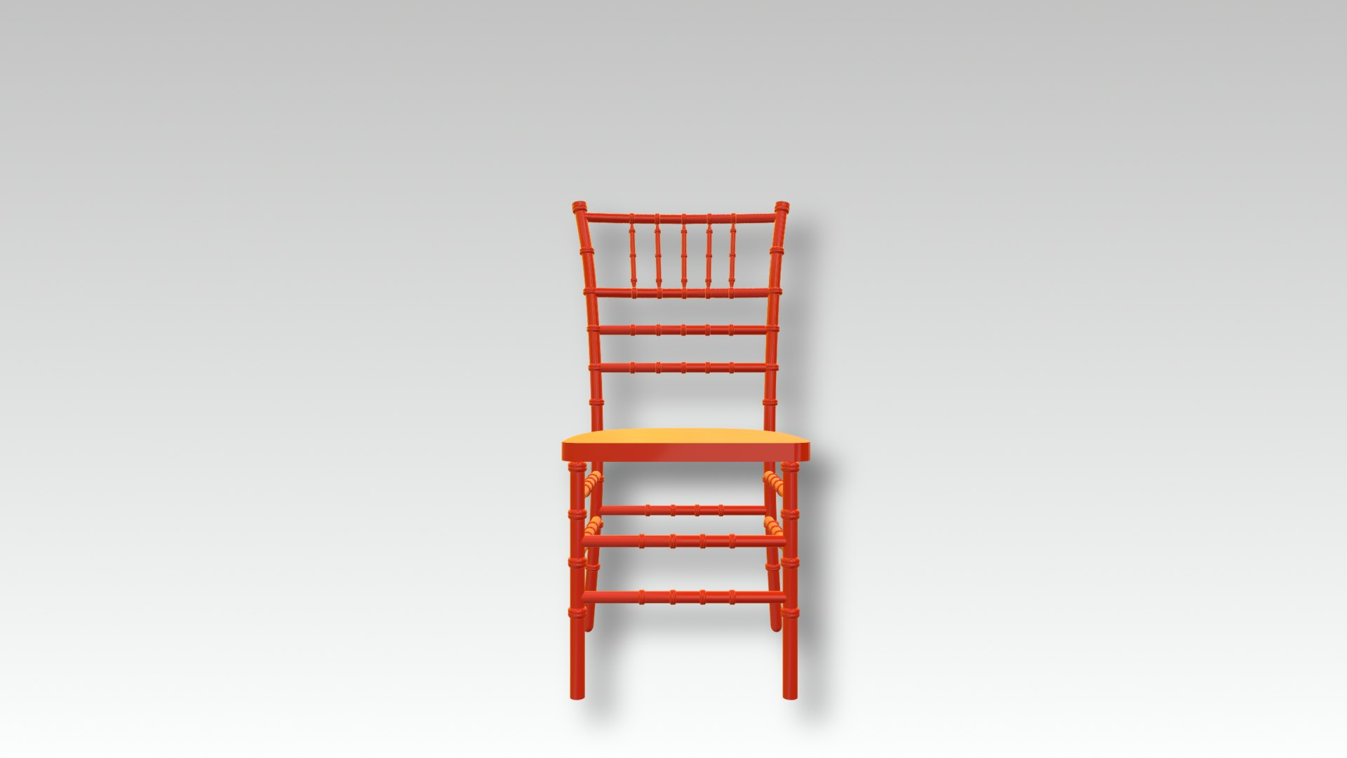 3D Tiffany Chair Red Model - TurboSquid 1855317