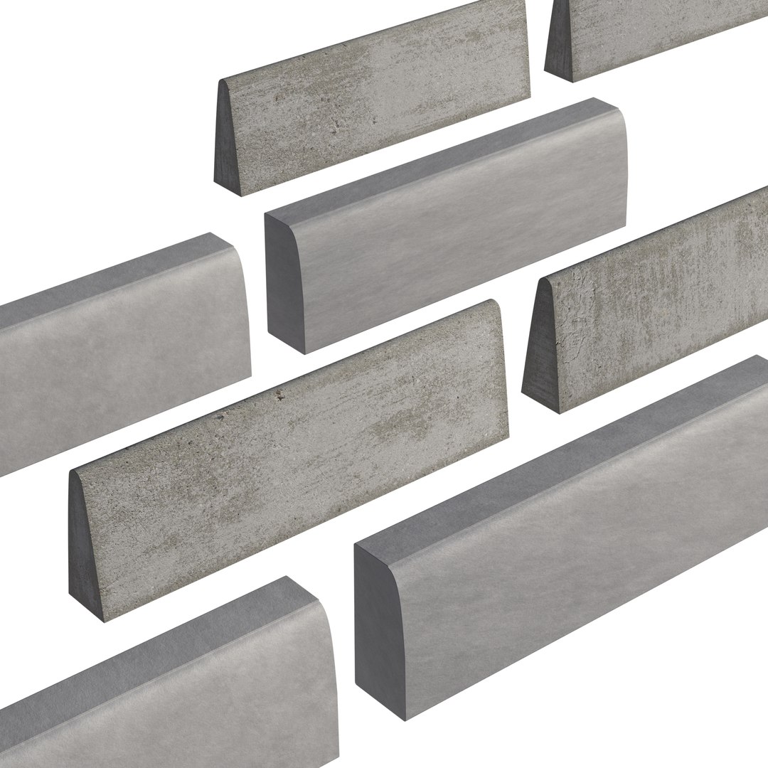 3D Curb Profile Set Border - TurboSquid 1847264