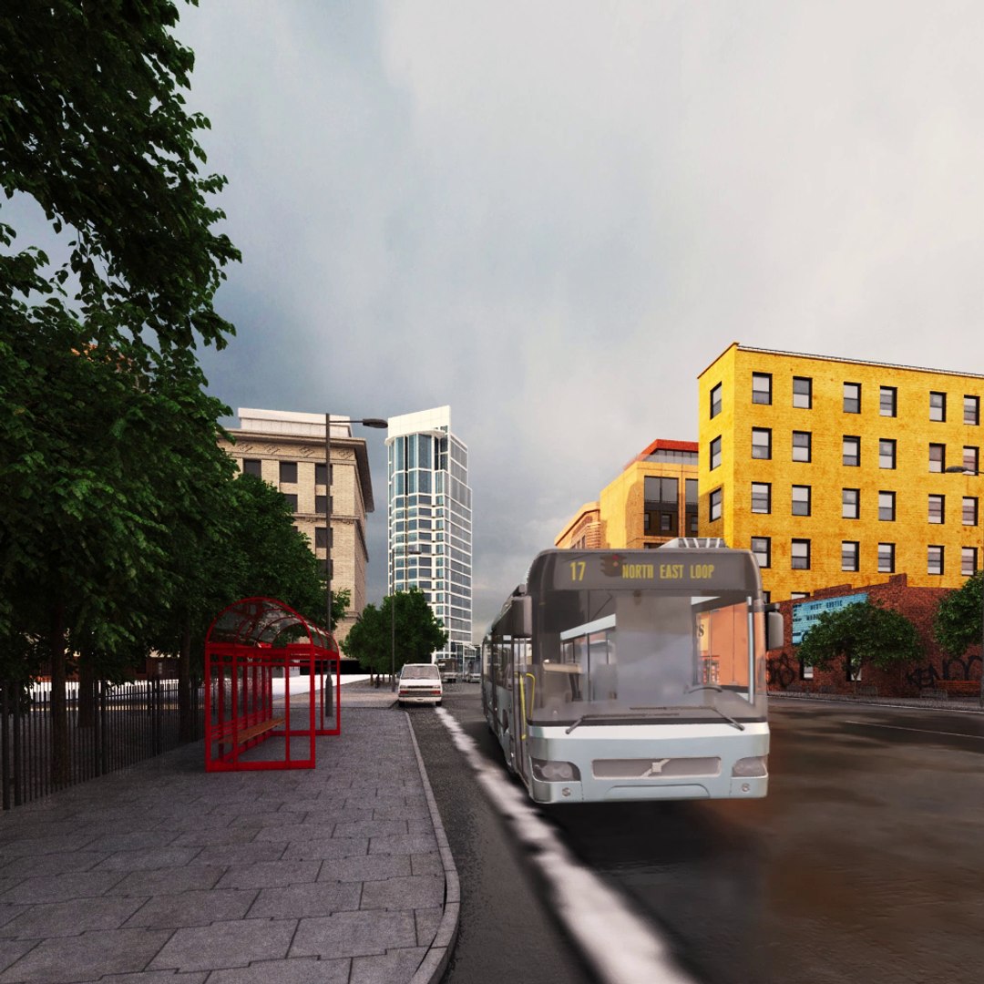 3D Scene Traffic Simulation City Model - TurboSquid 1444277