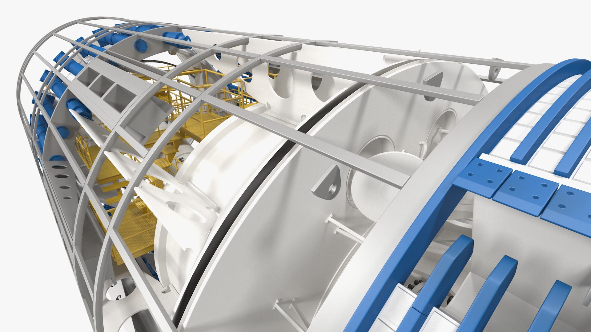 Tunnel boring machine cutterhead model - TurboSquid 1438136