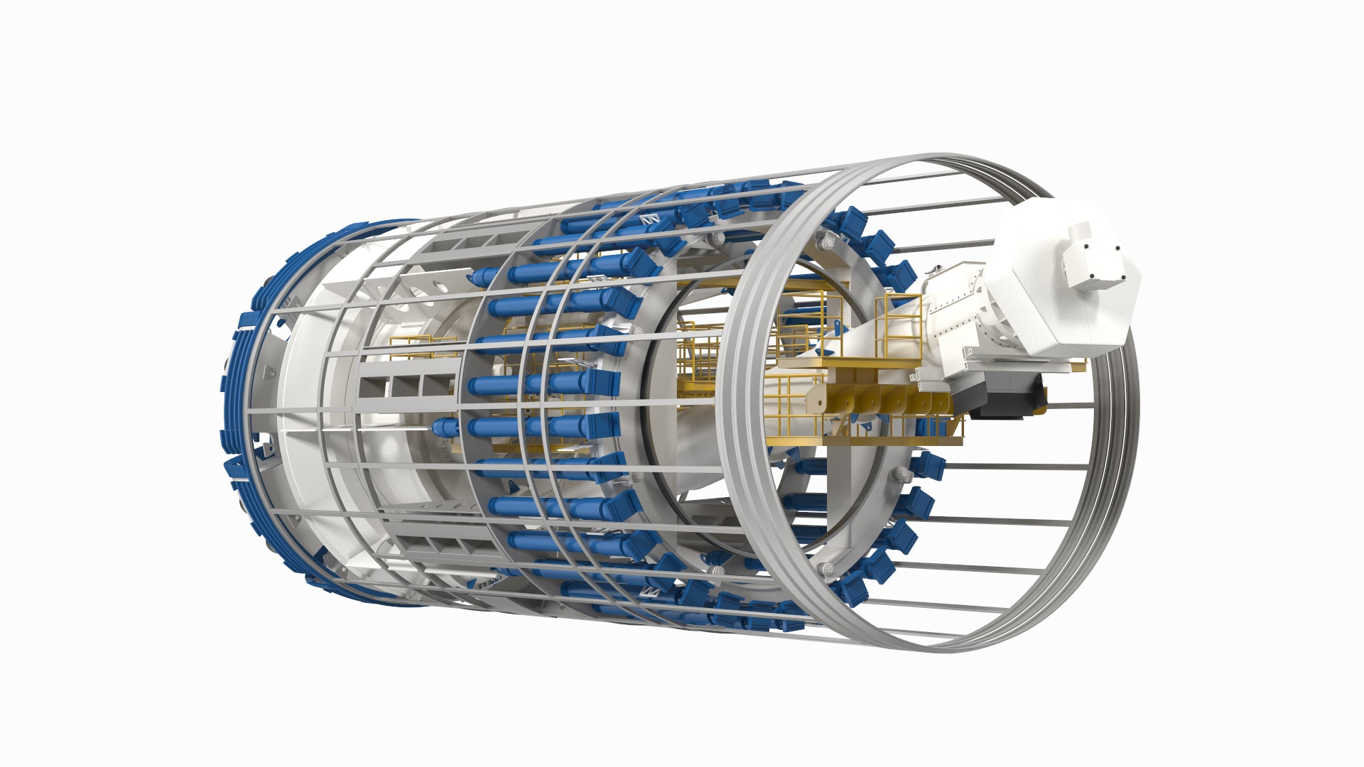 Tunnel Boring Machine Cutterhead Model - TurboSquid 1438136