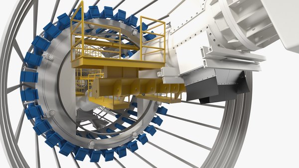 Tunnel boring machine cutterhead model - TurboSquid 1438136