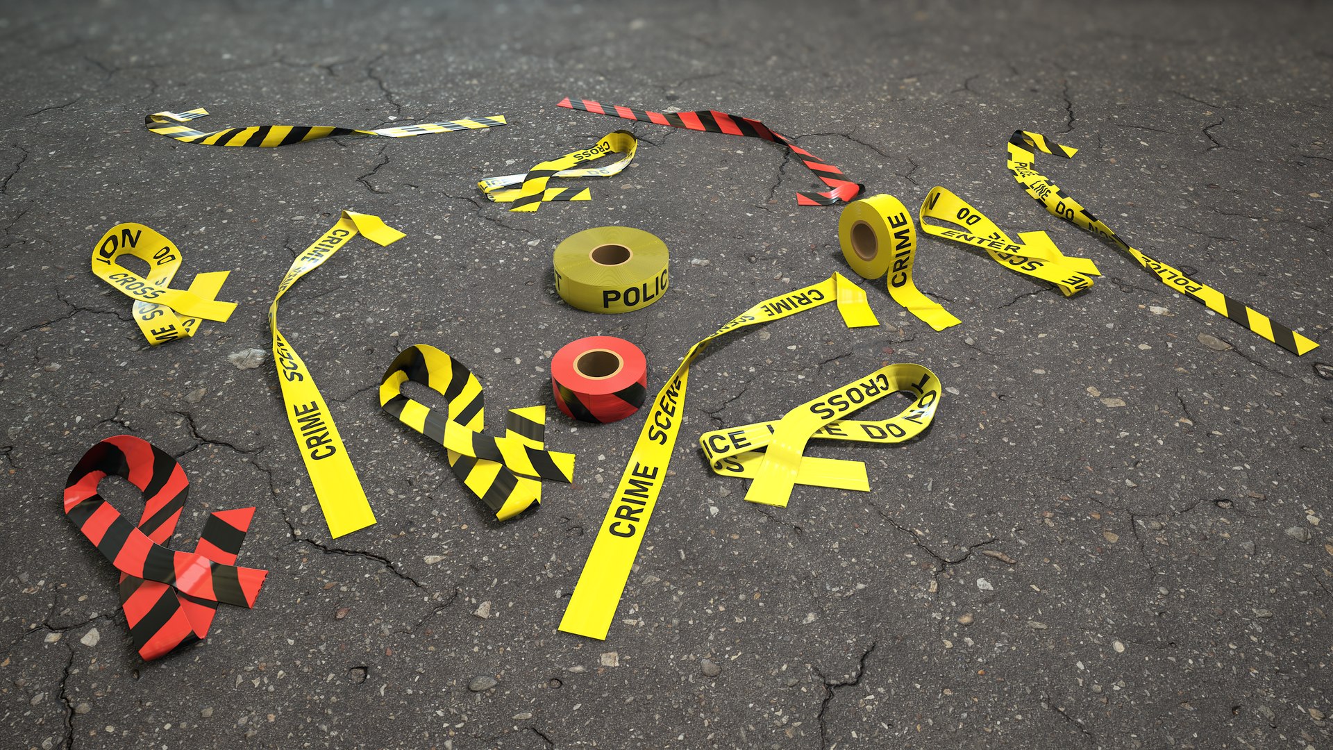 Police Line 3D - TurboSquid 1436723