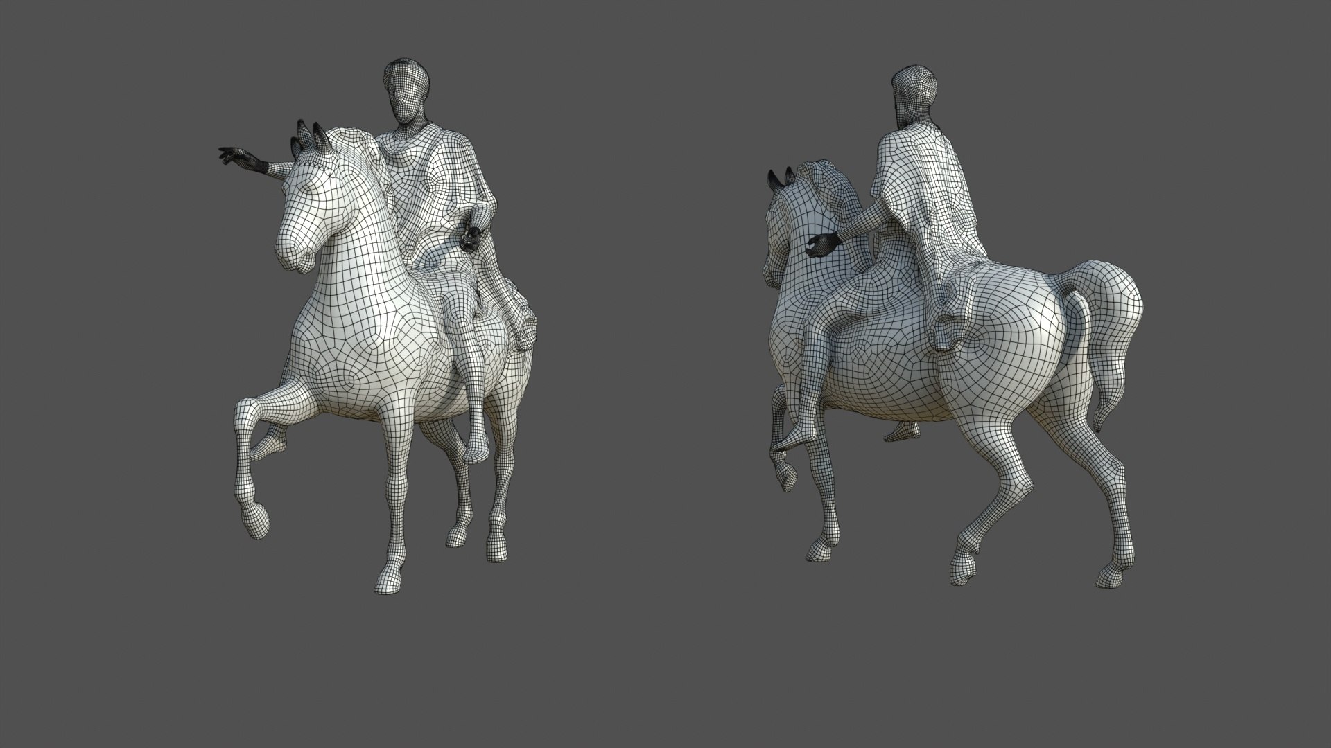 3D Model Marcus Aurelius Equestrian Statue - TurboSquid 2369514
