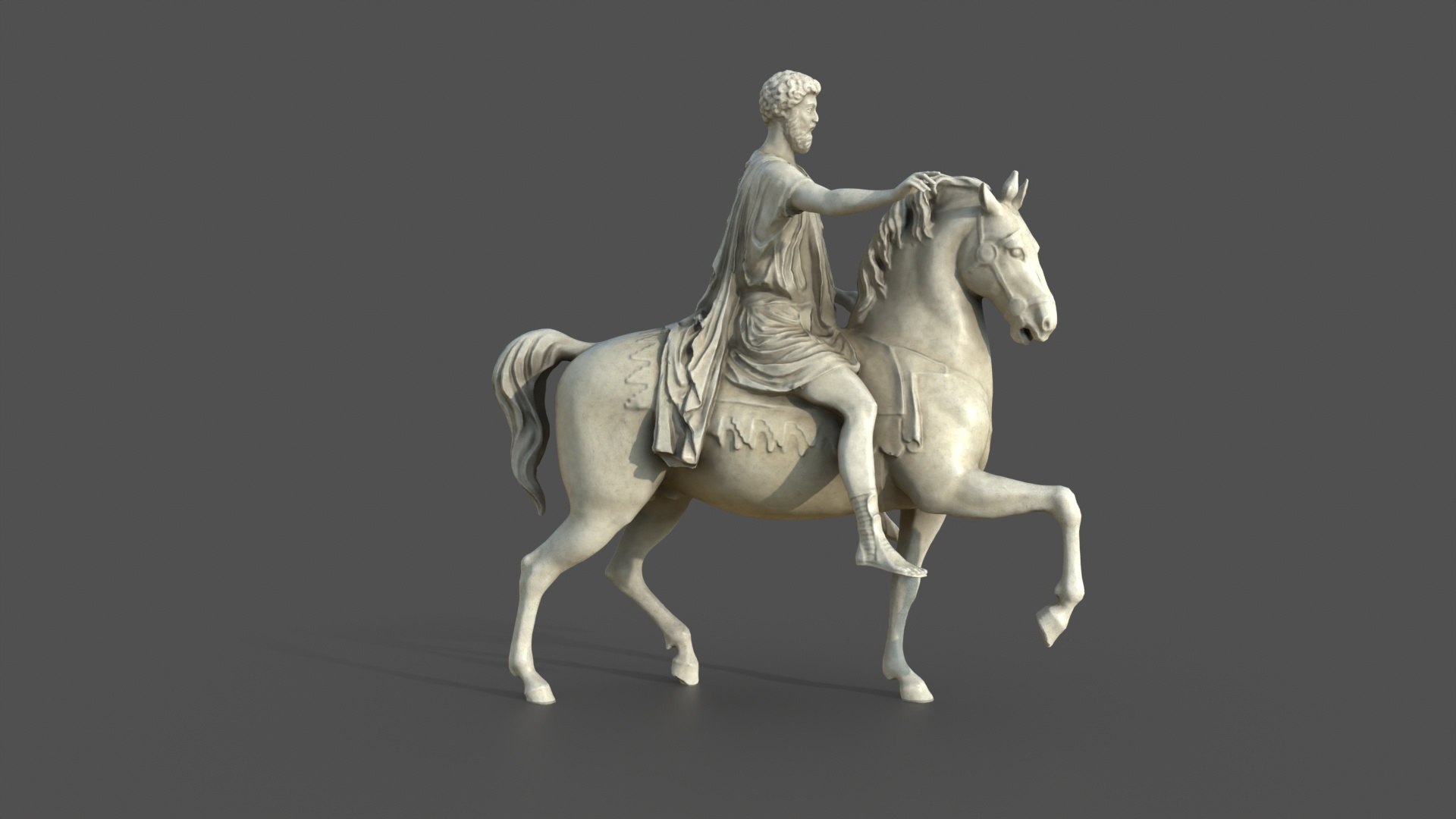 3D Model Marcus Aurelius Equestrian Statue - TurboSquid 2369514