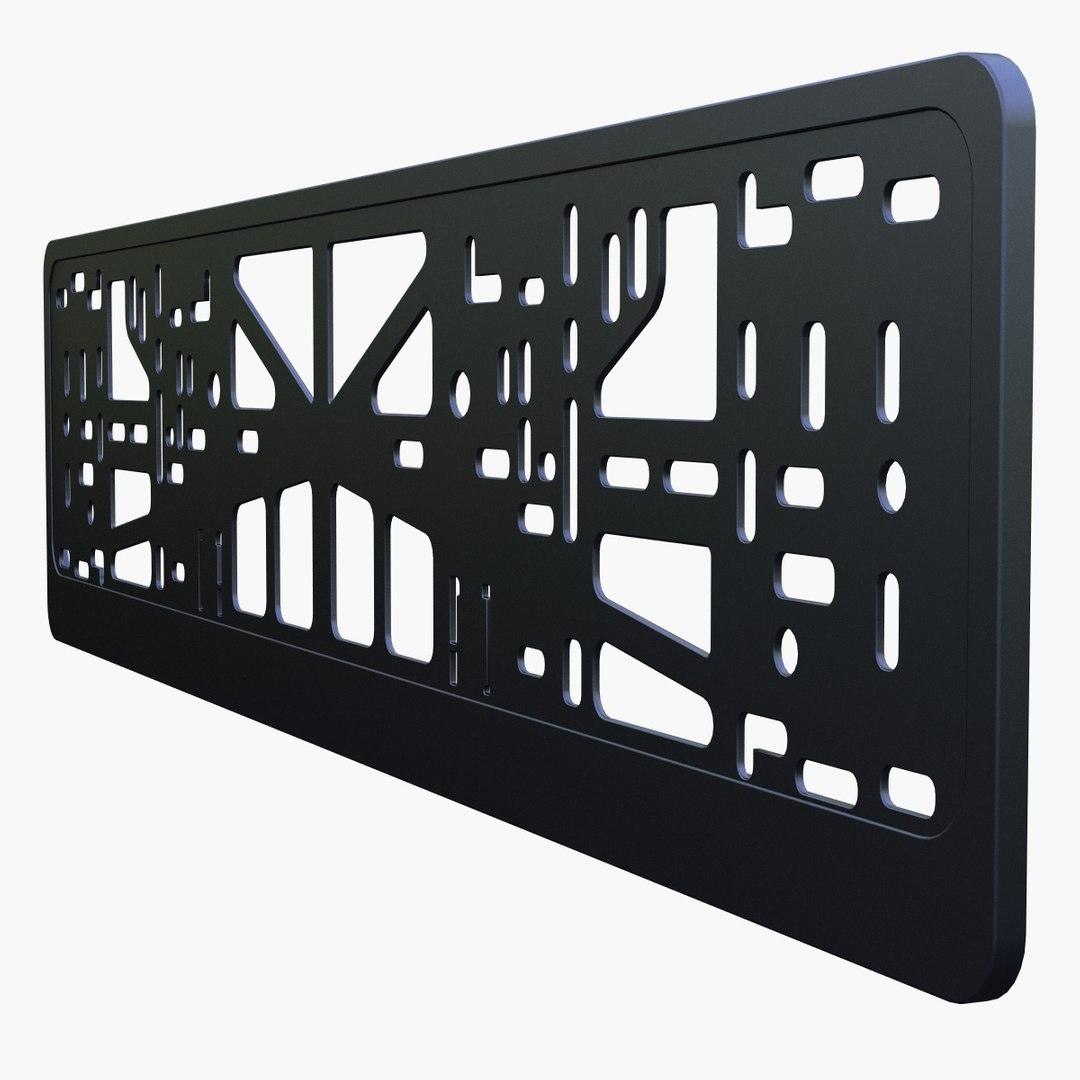 Frame Car Number 3D Model | 1144864 | TurboSquid