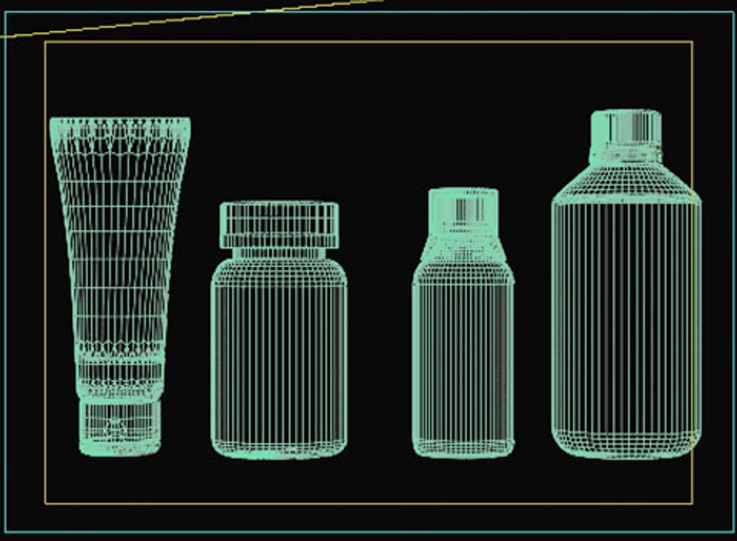 3d Model Plastic Bottles