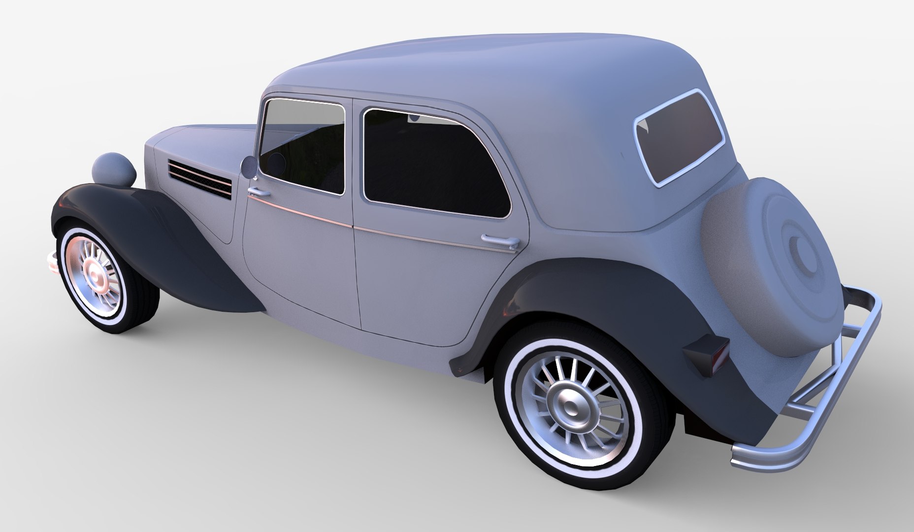 3d generic classic car oxford model