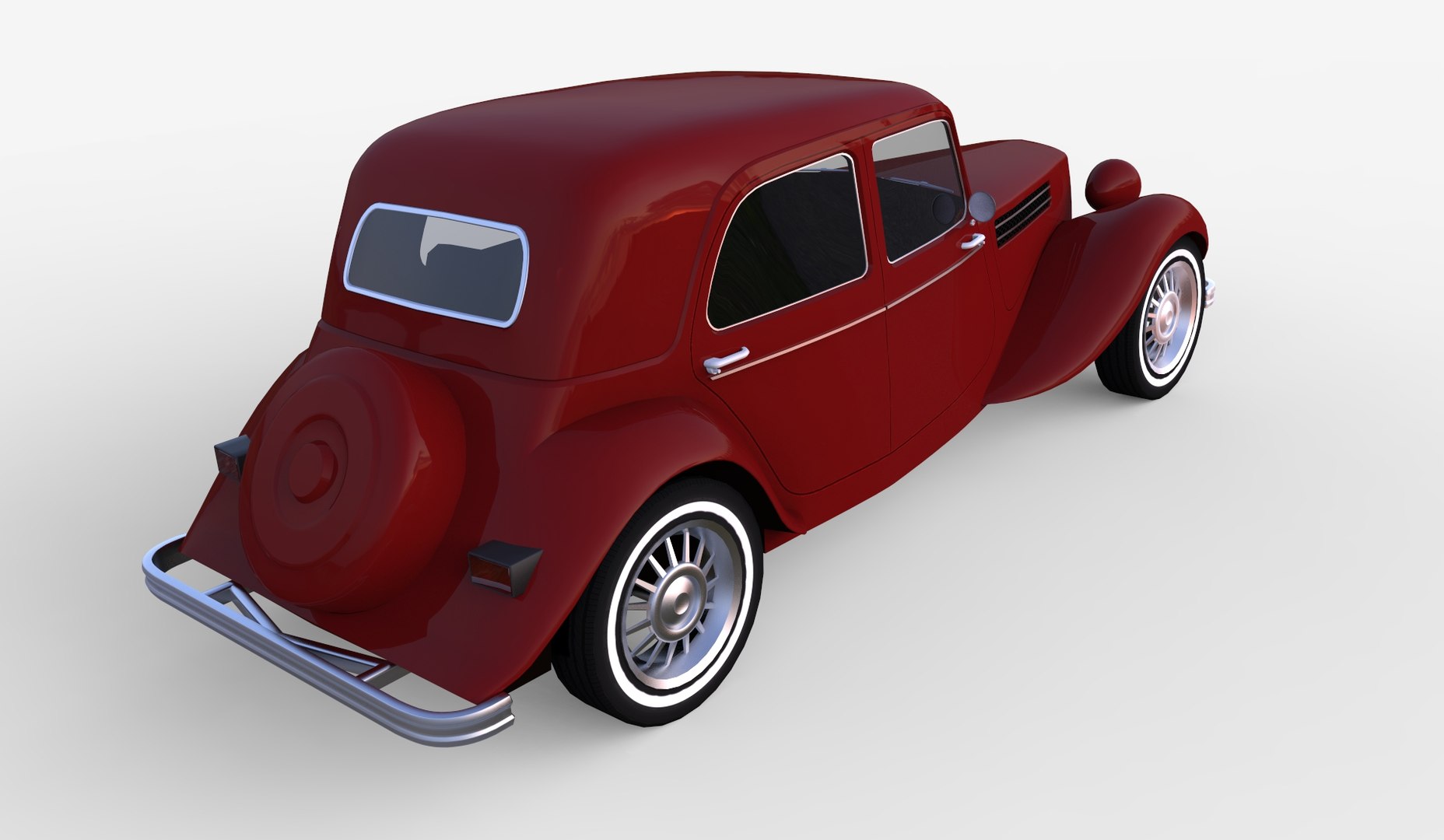 3d generic classic car oxford model