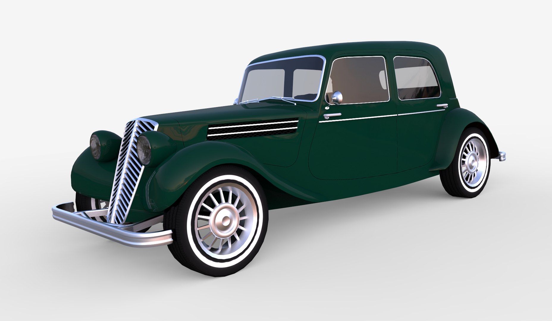 3d generic classic car oxford model