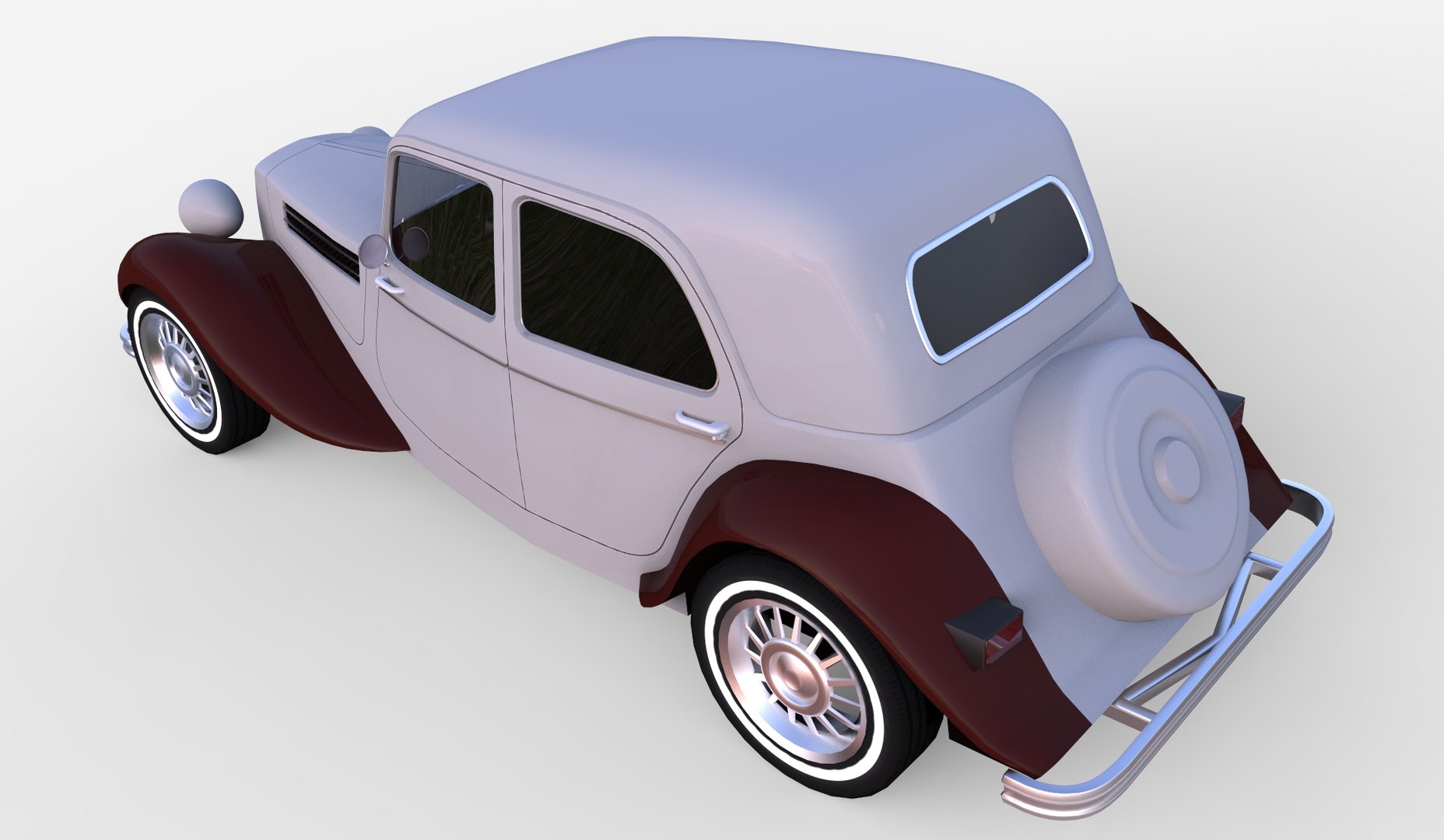 3d generic classic car oxford model