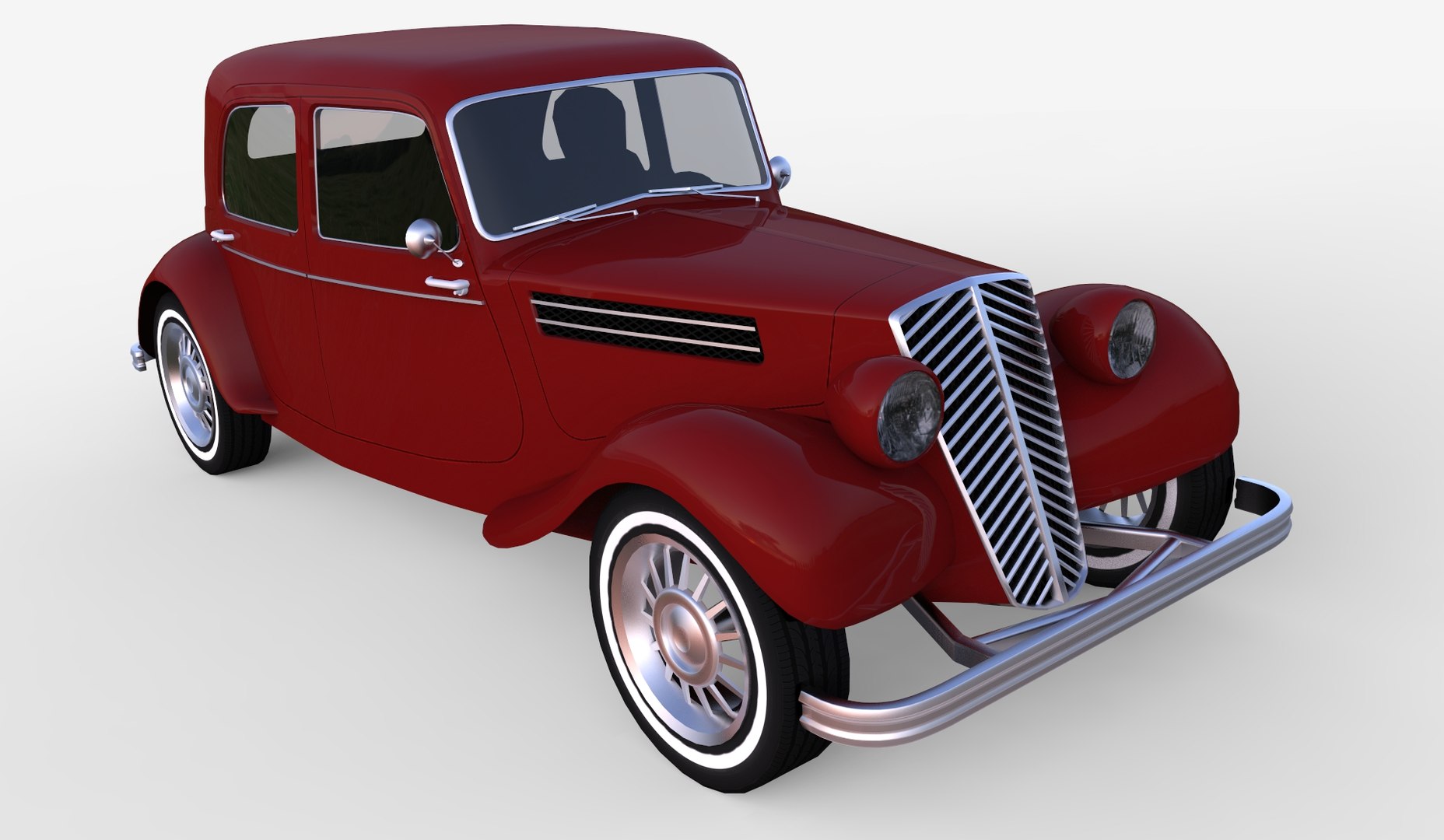 3d Generic Classic Car Oxford Model