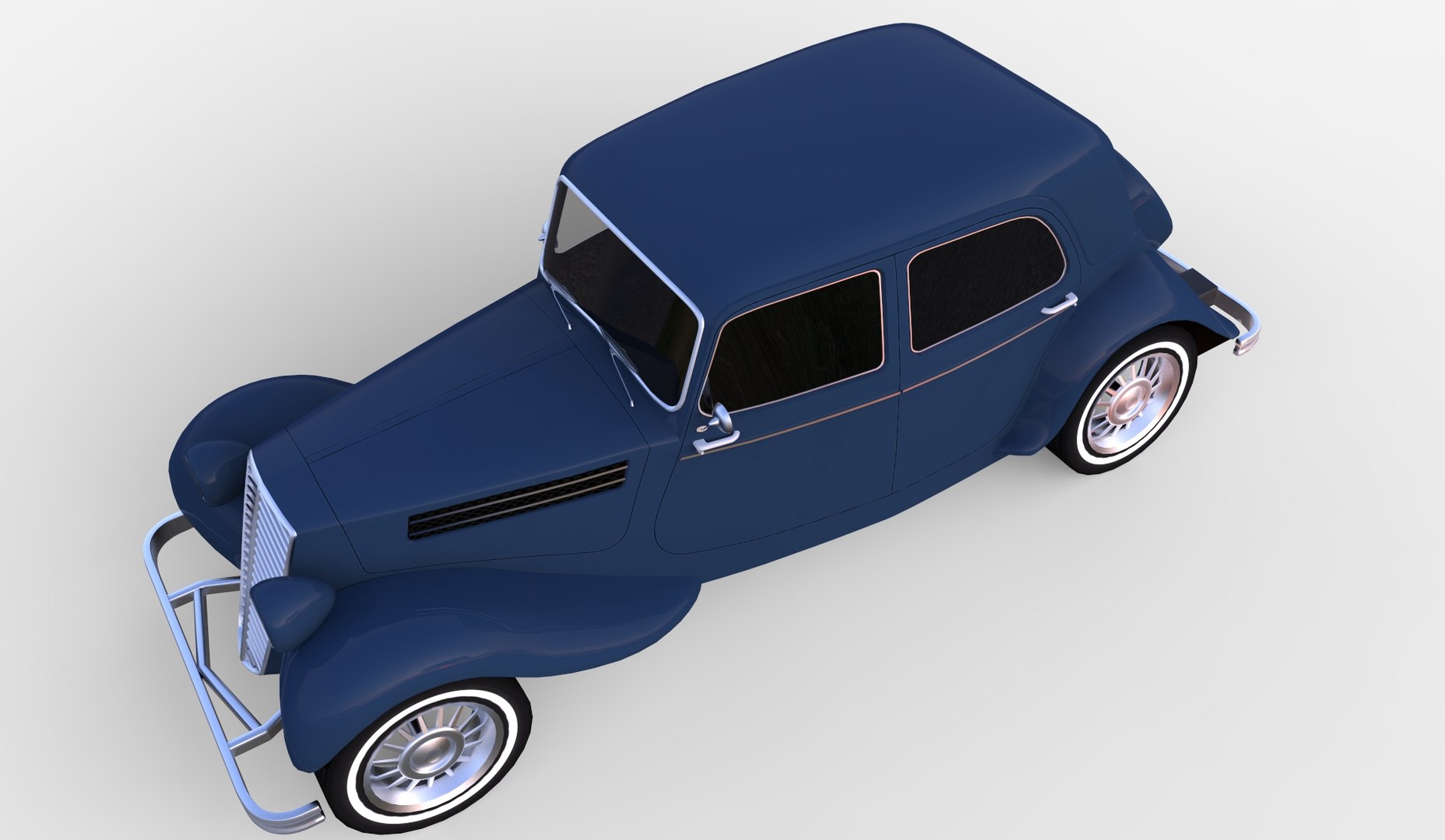 3d generic classic car oxford model