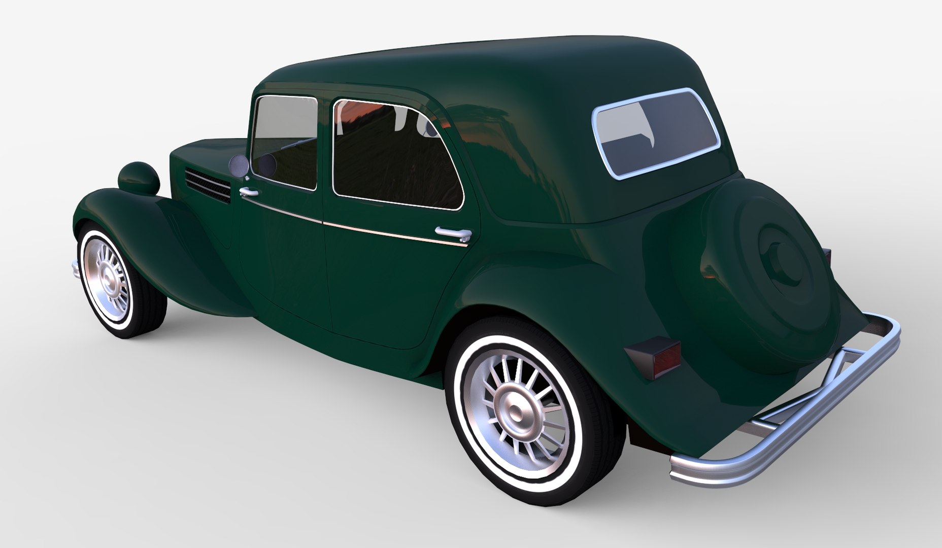 3d generic classic car oxford model
