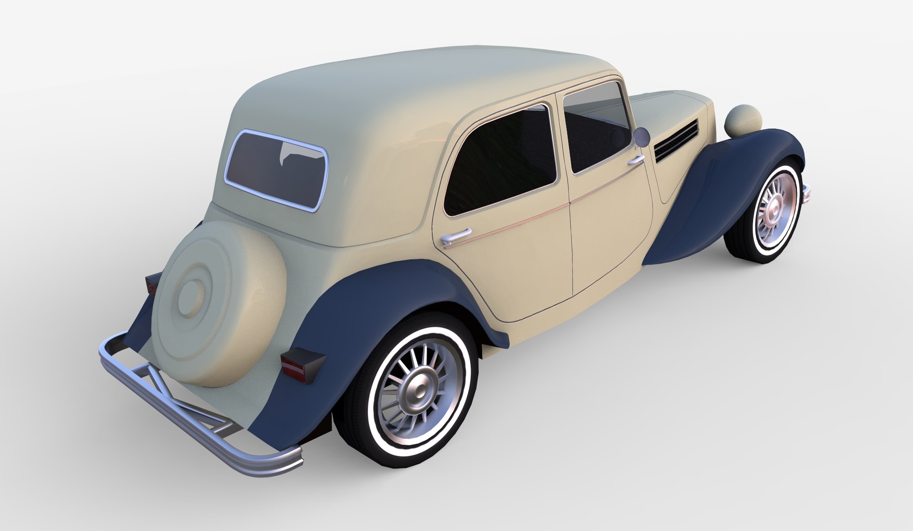 3d generic classic car oxford model