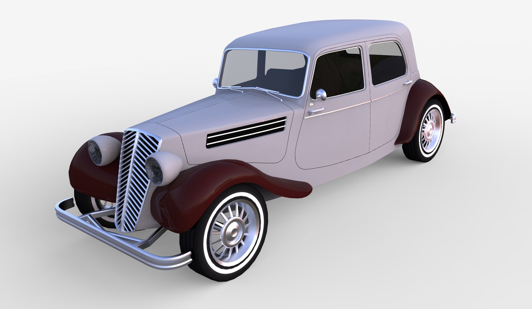 3d generic classic car oxford model