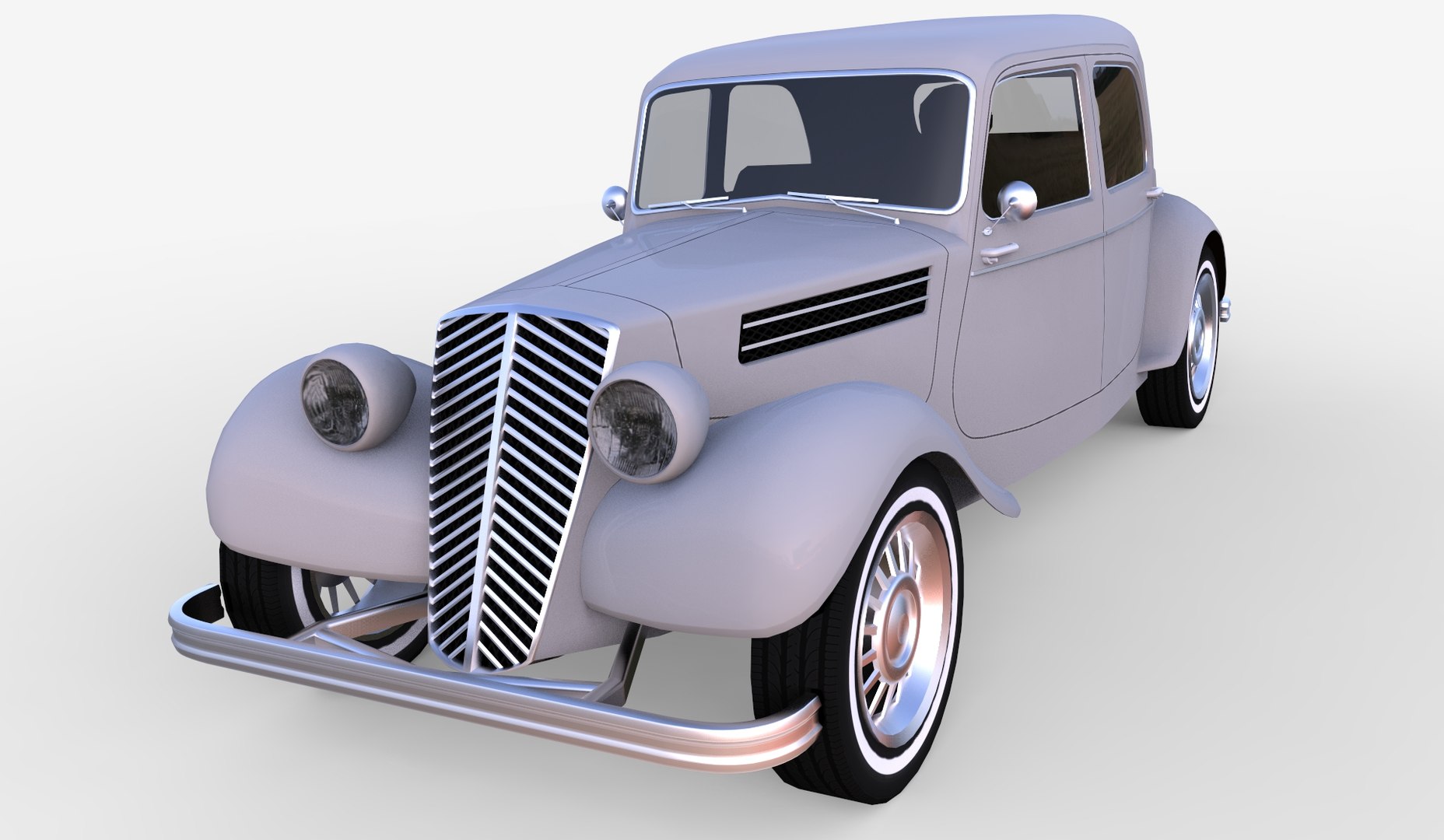 3d generic classic car oxford model
