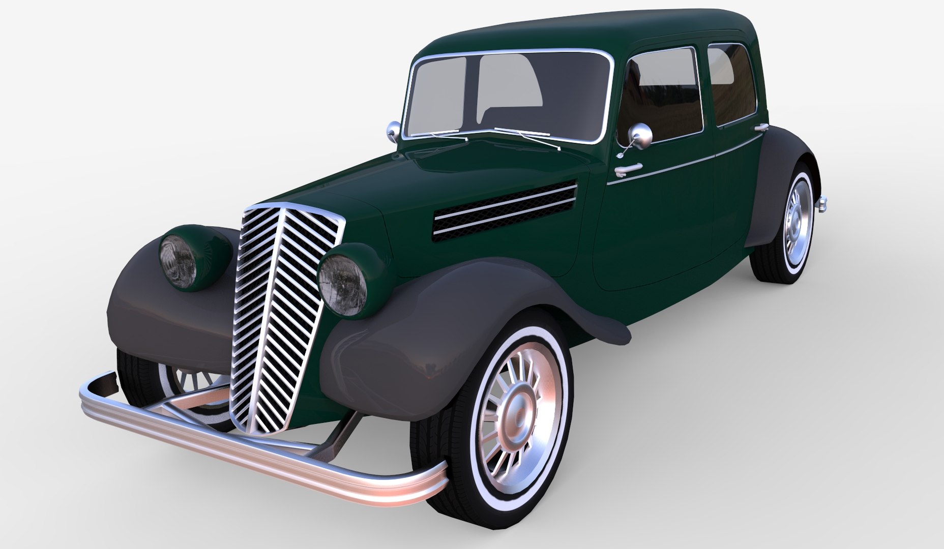 3d generic classic car oxford model