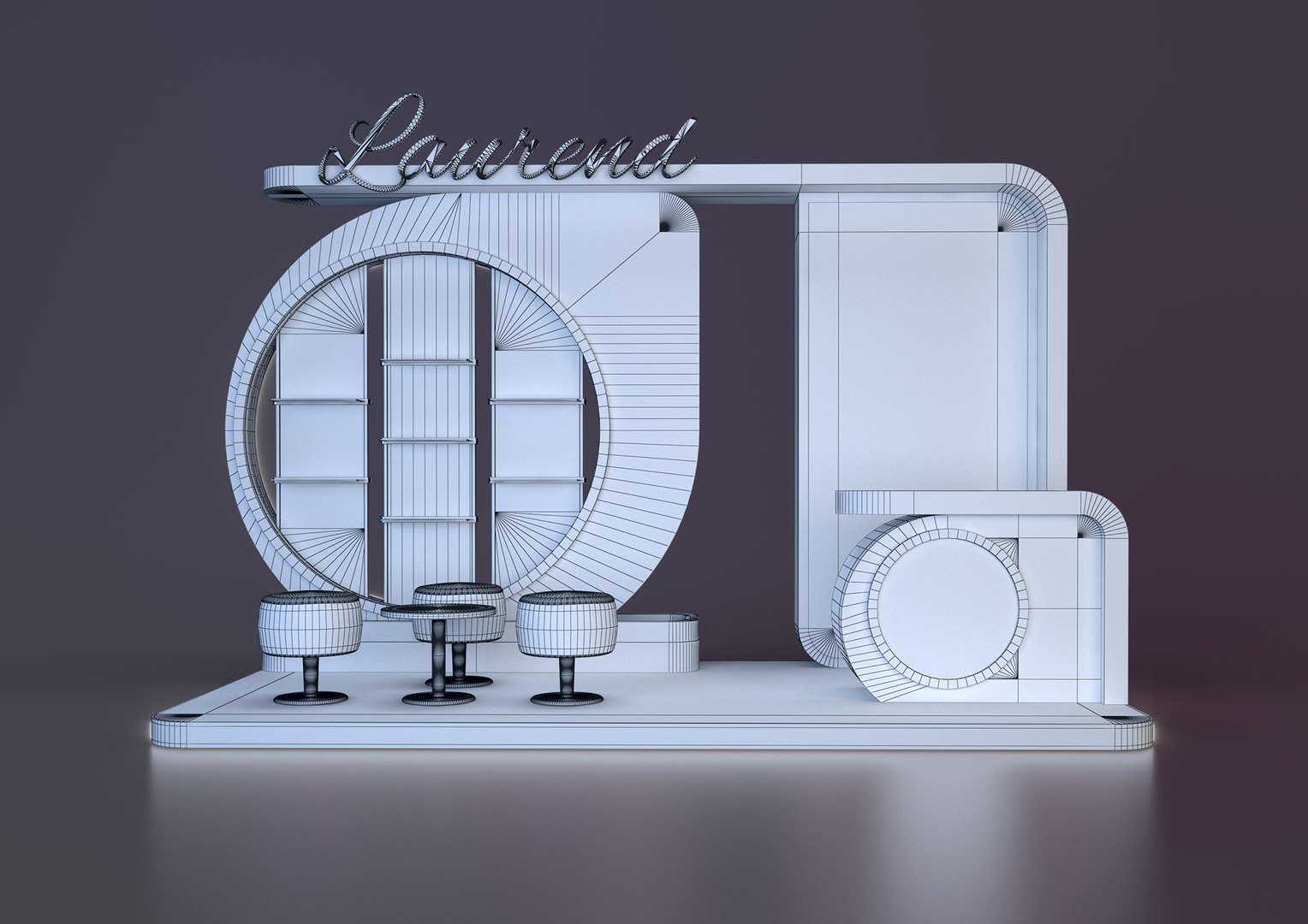 3D MINI BOOTH 04 - TurboSquid 1858311