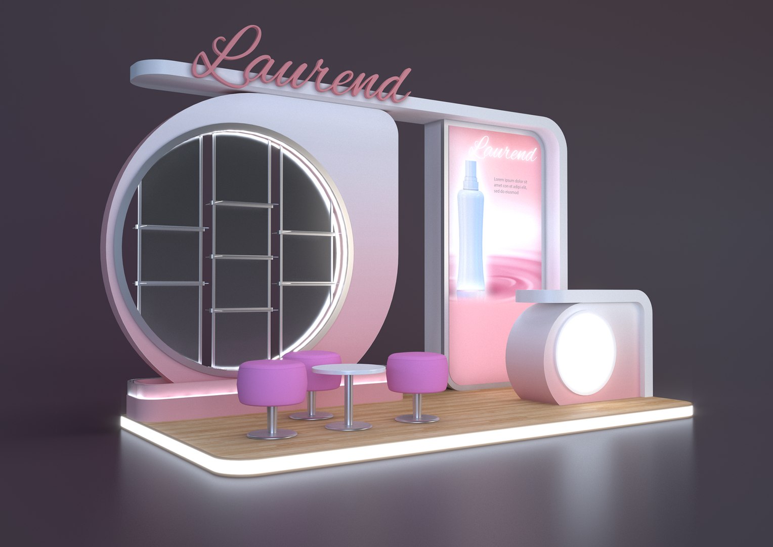 3D MINI BOOTH 04 - TurboSquid 1858311