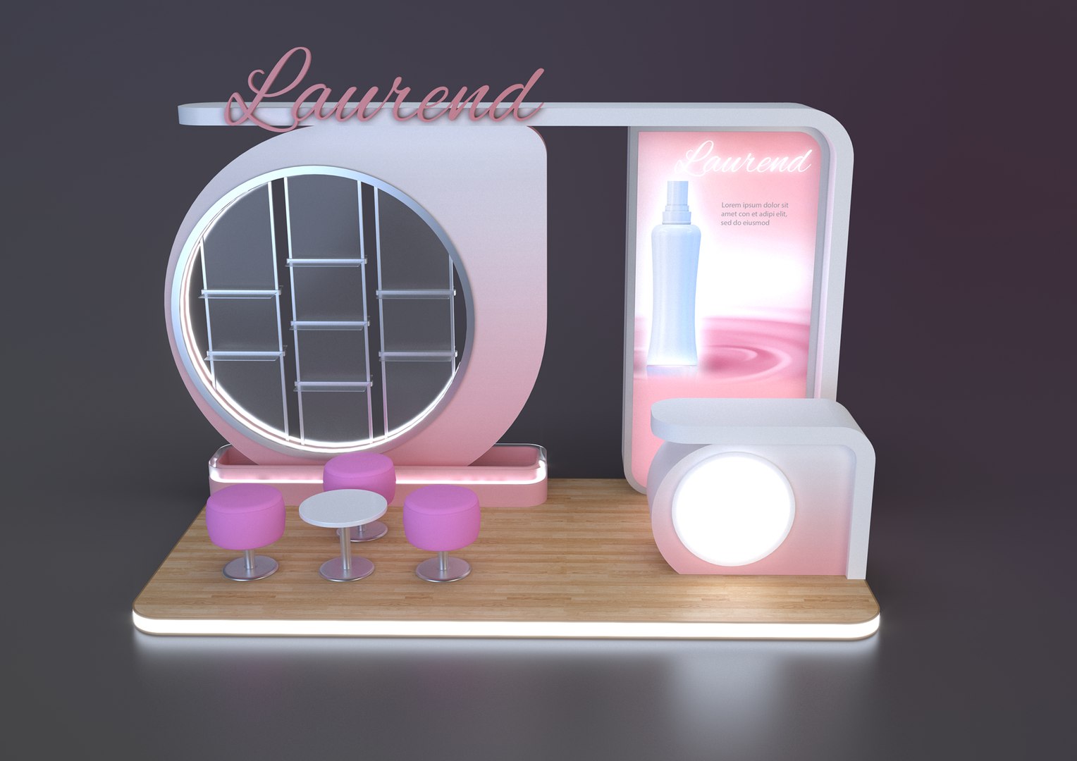 3D MINI BOOTH 04 - TurboSquid 1858311