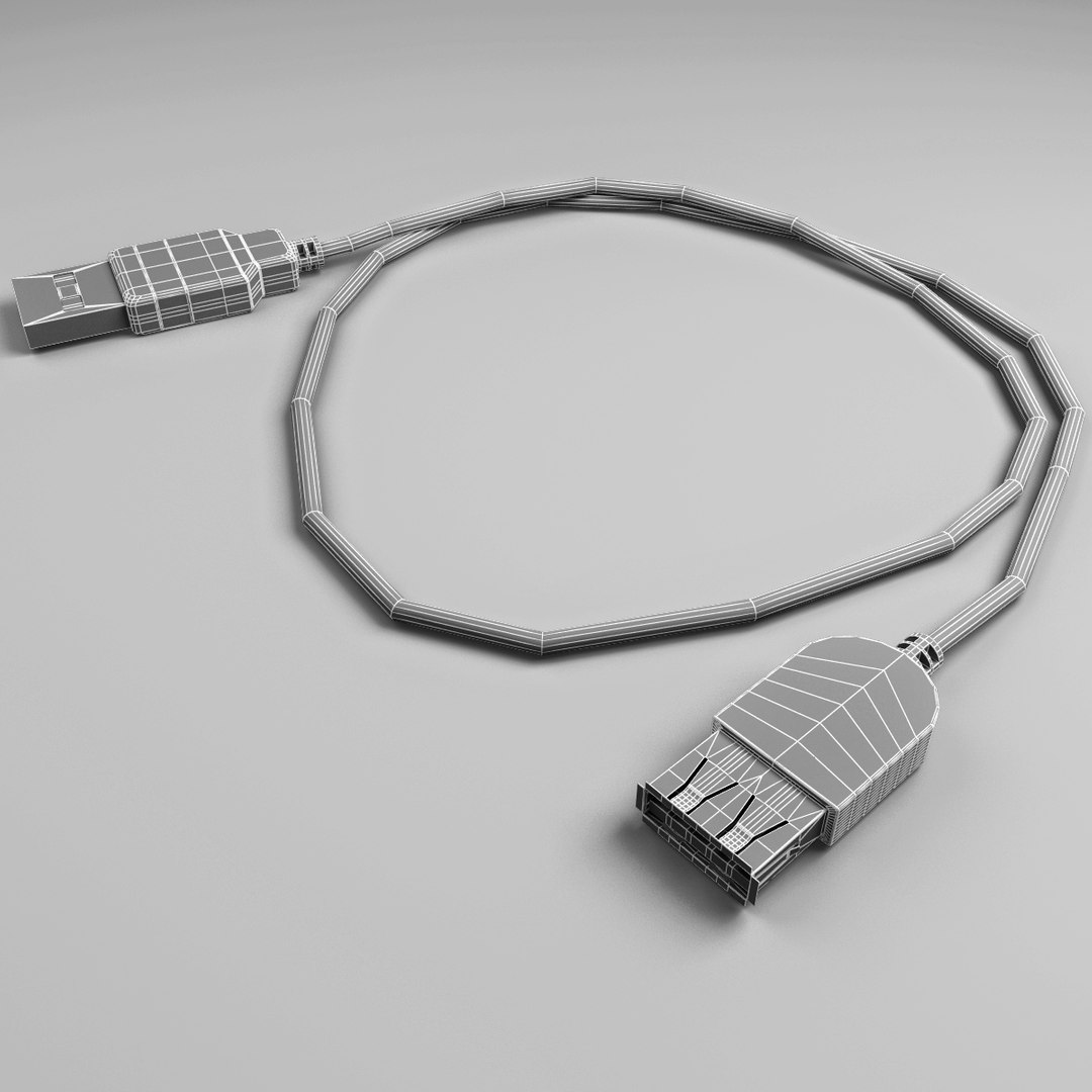 3d usb cable model