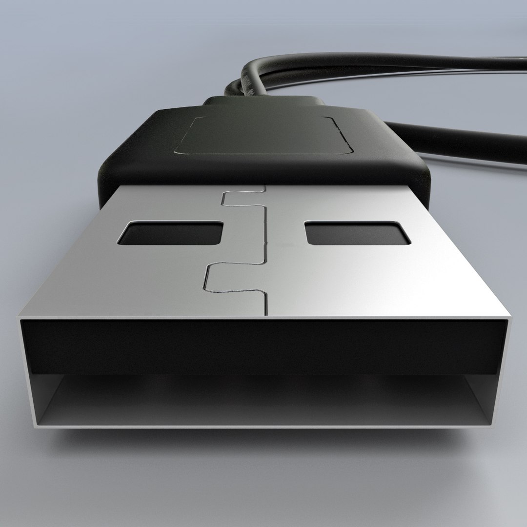 3d usb cable model
