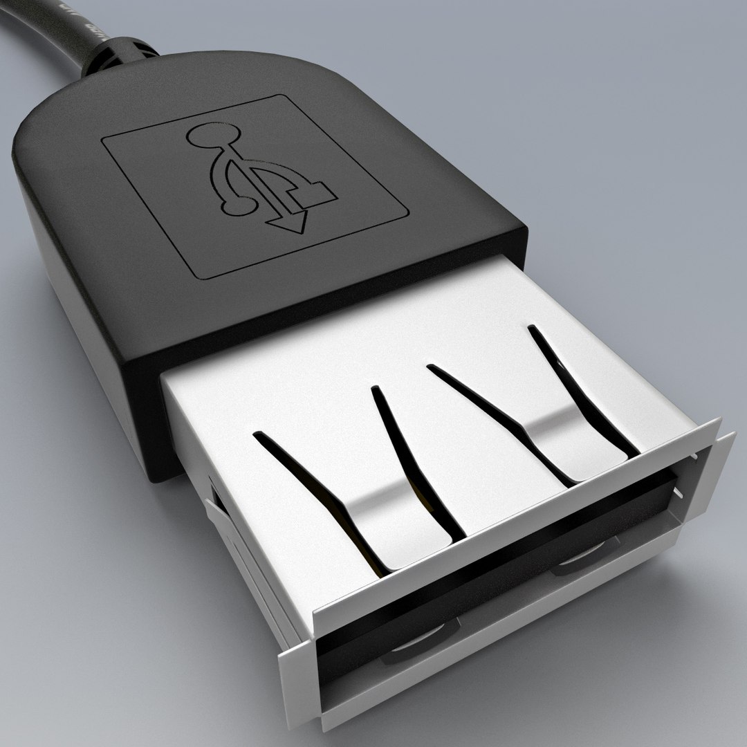 3d usb cable model