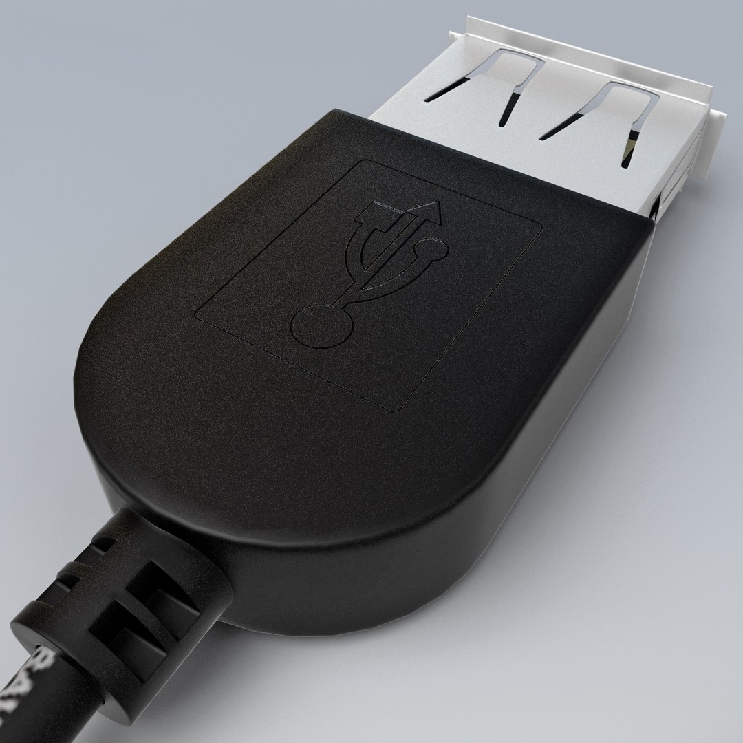 3d usb cable model