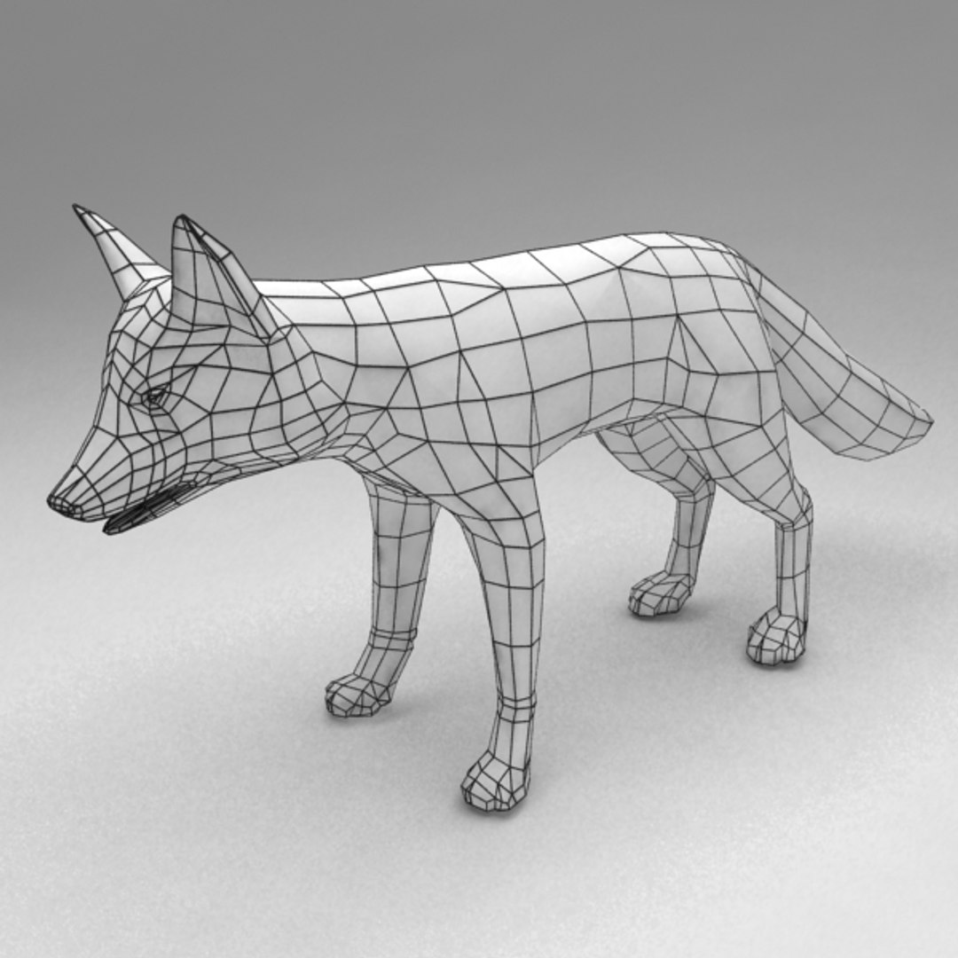 Rigged Fox Animation 3d Model