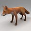 rigged fox animation 3d model