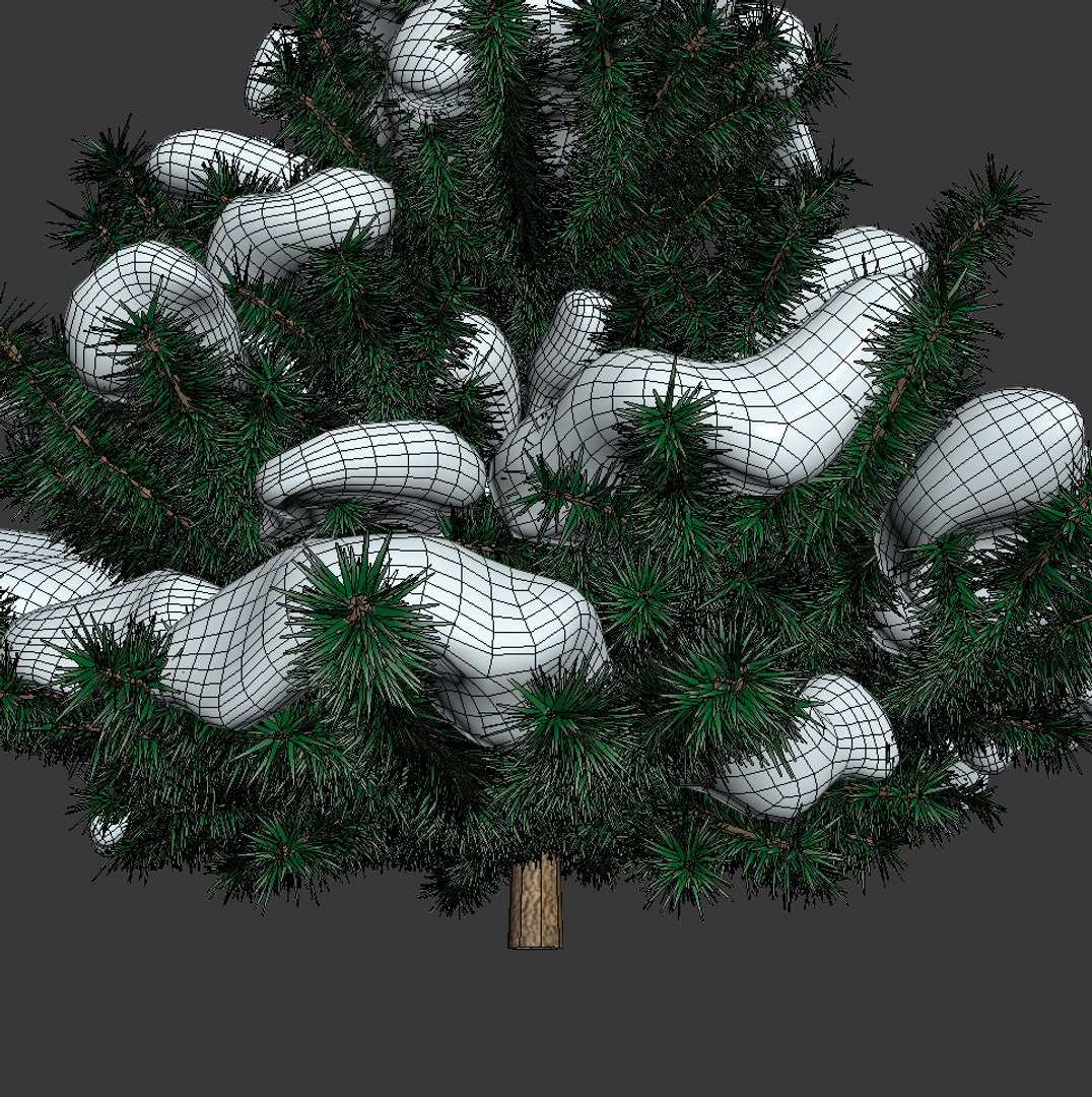 Snow Fir Tree 3d Max
