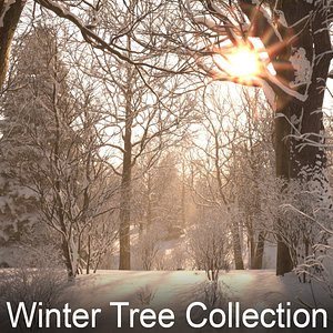 winter tree 3d model