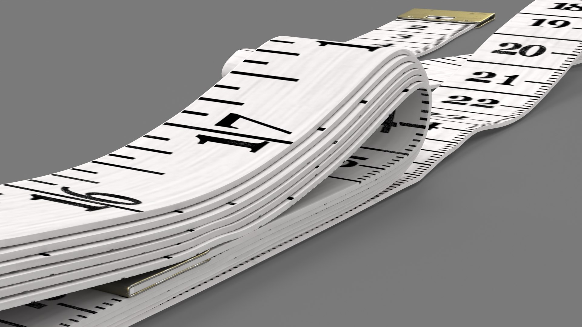 3D Tailor Measuring Tape Model - TurboSquid 2198740