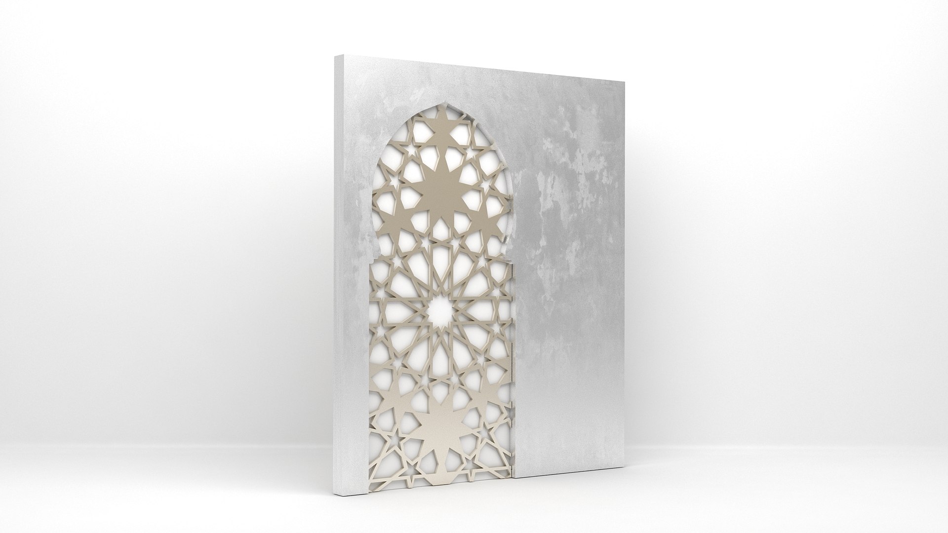 3D Square Big Door In An Arabic Theme - TurboSquid 1783178