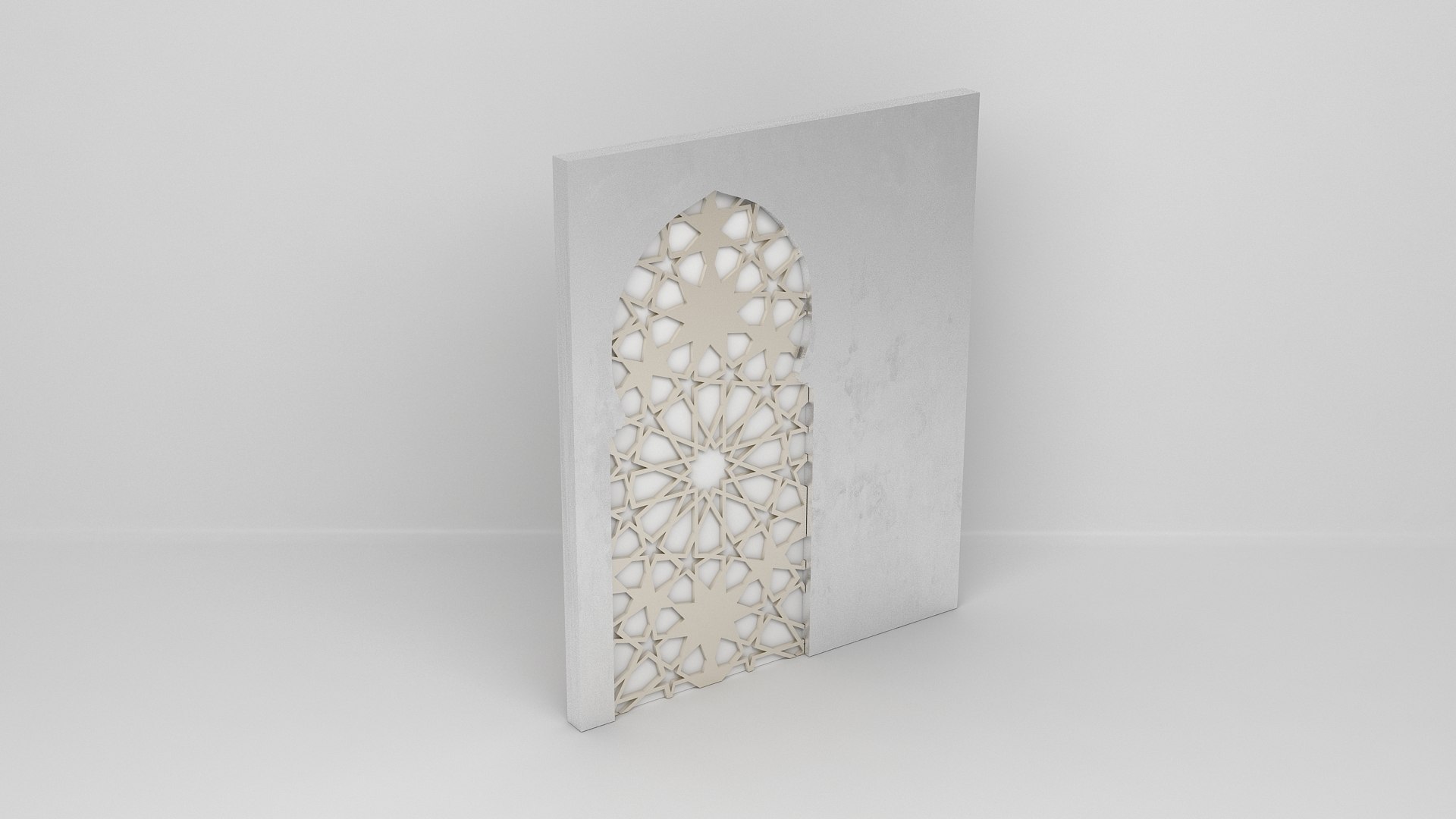 3D Square Big Door In An Arabic Theme - TurboSquid 1783178