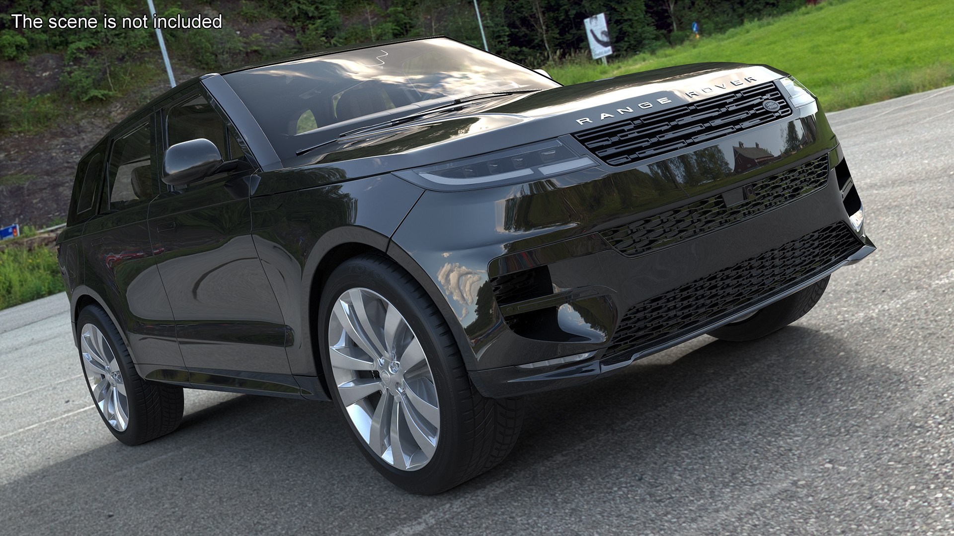 3D 2023 Range Rover Sport Black - TurboSquid 2384565