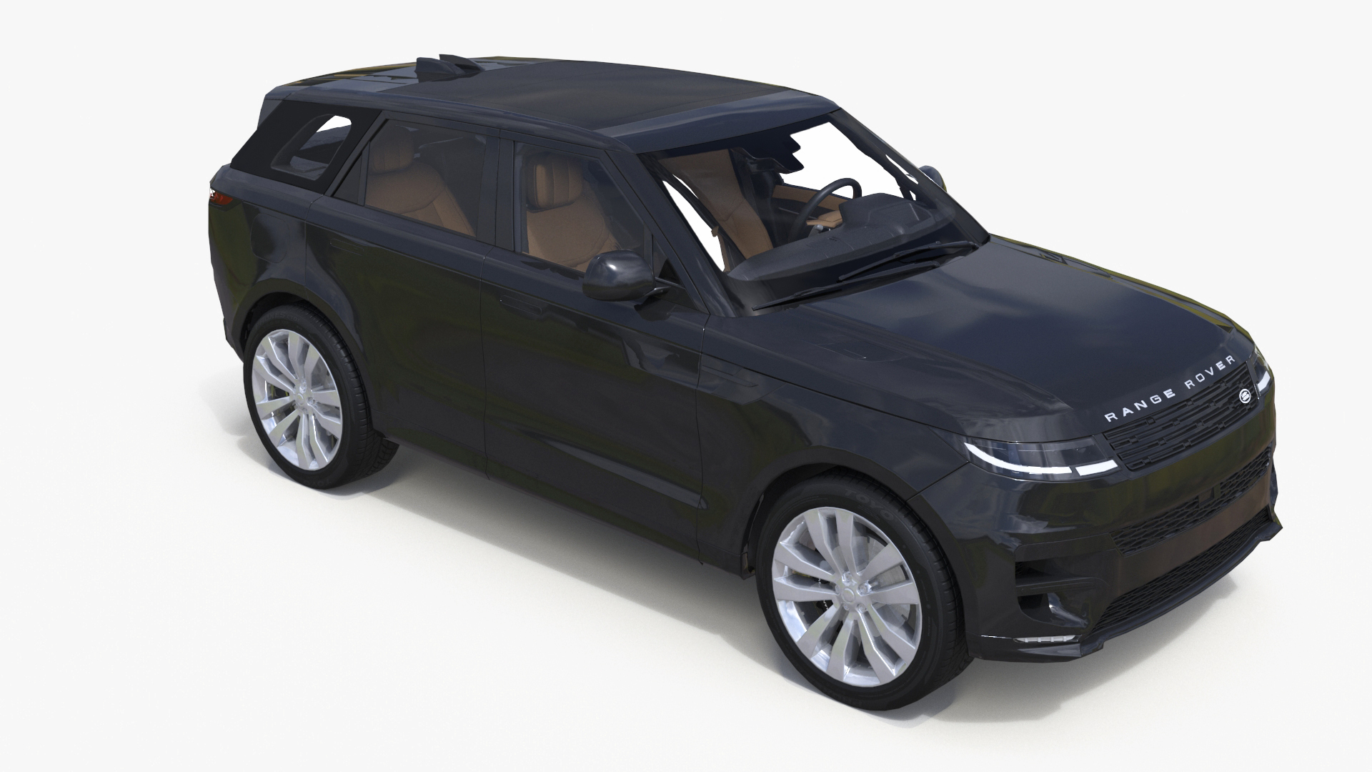 3D 2023 Range Rover Sport Black - TurboSquid 2384565