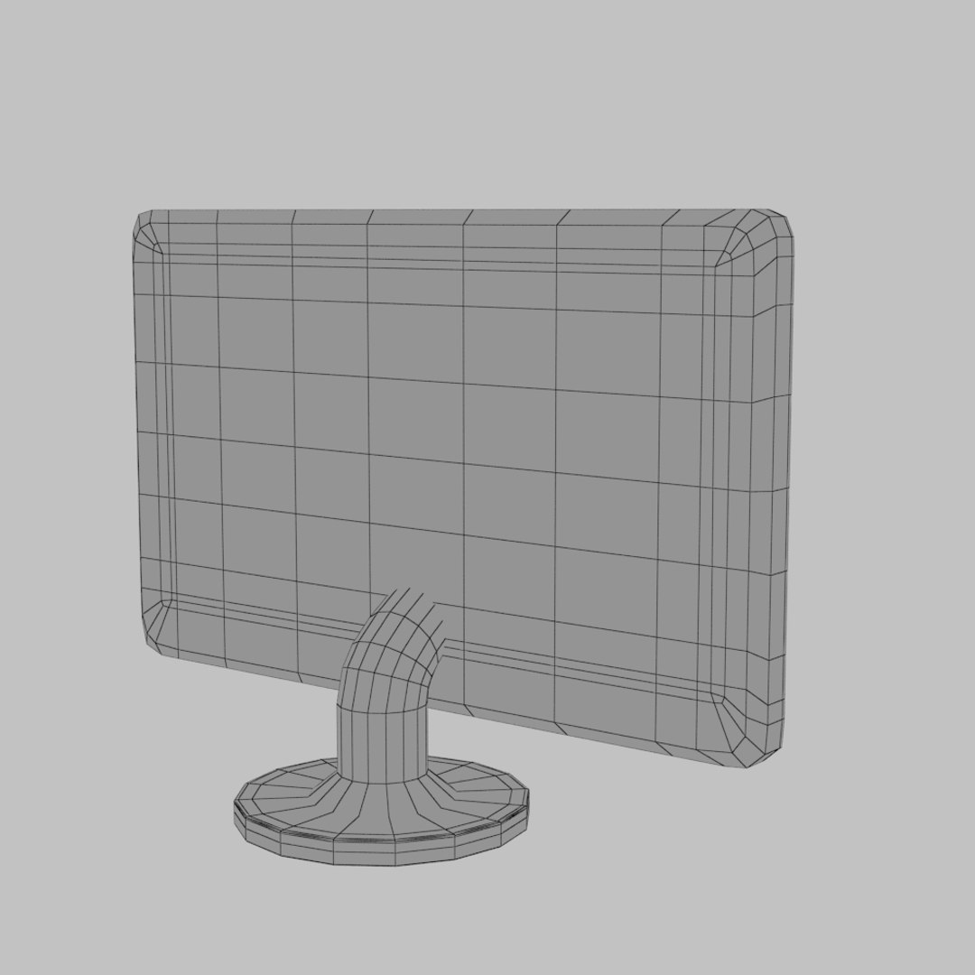 Simple Tv Screen Monitor 3D Model - TurboSquid 1383004