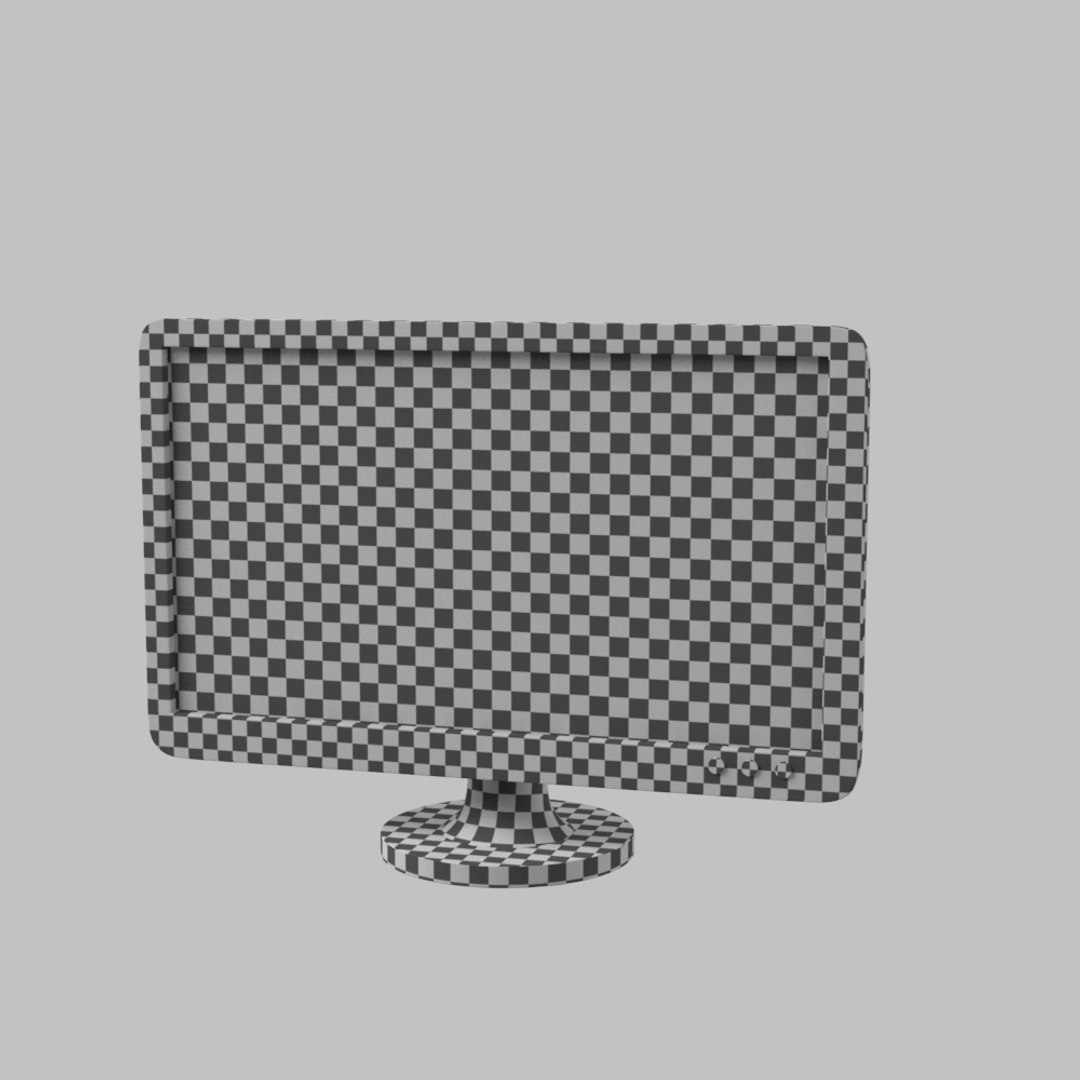 Simple Tv Screen Monitor 3D Model - TurboSquid 1383004