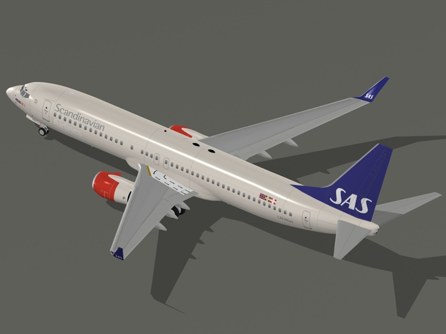 3d C4d B 737-800 Sas